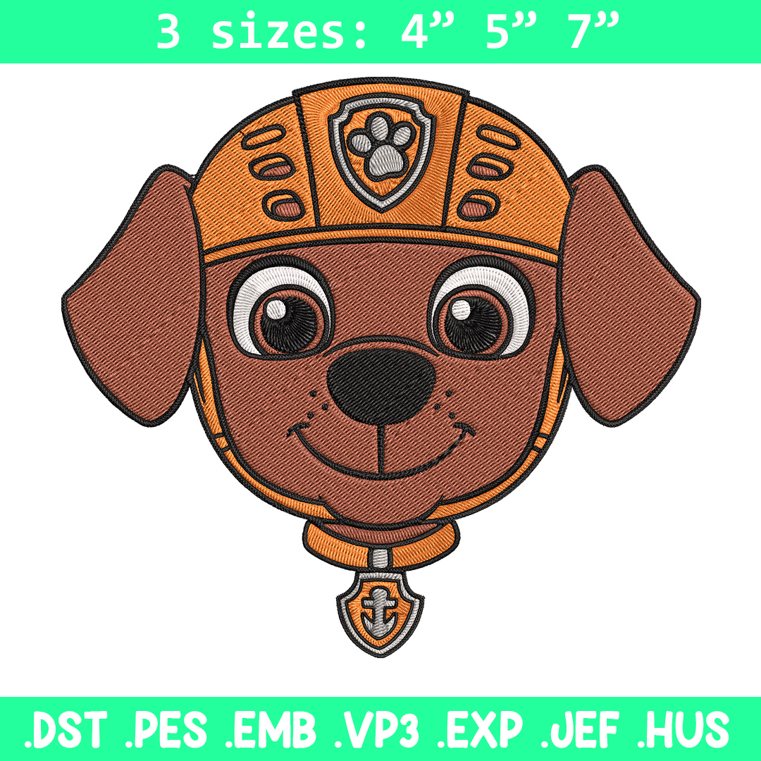Zuma dog Embroidery Design, Paw Patrol Embroidery, Embroider - Inspire ...