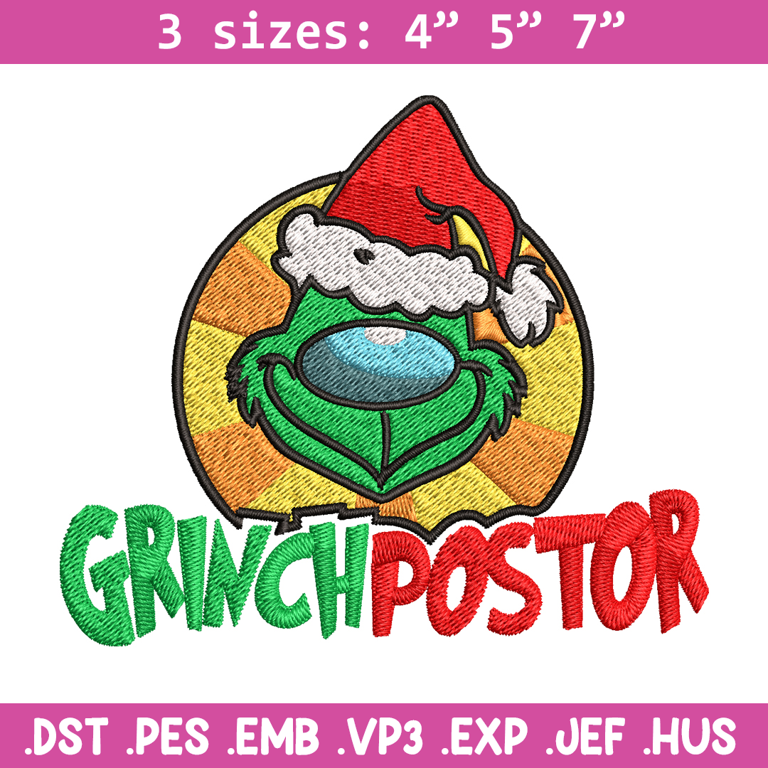 Grinch postor Christmas Embroidery design, Grinch christmas | Inspire ...