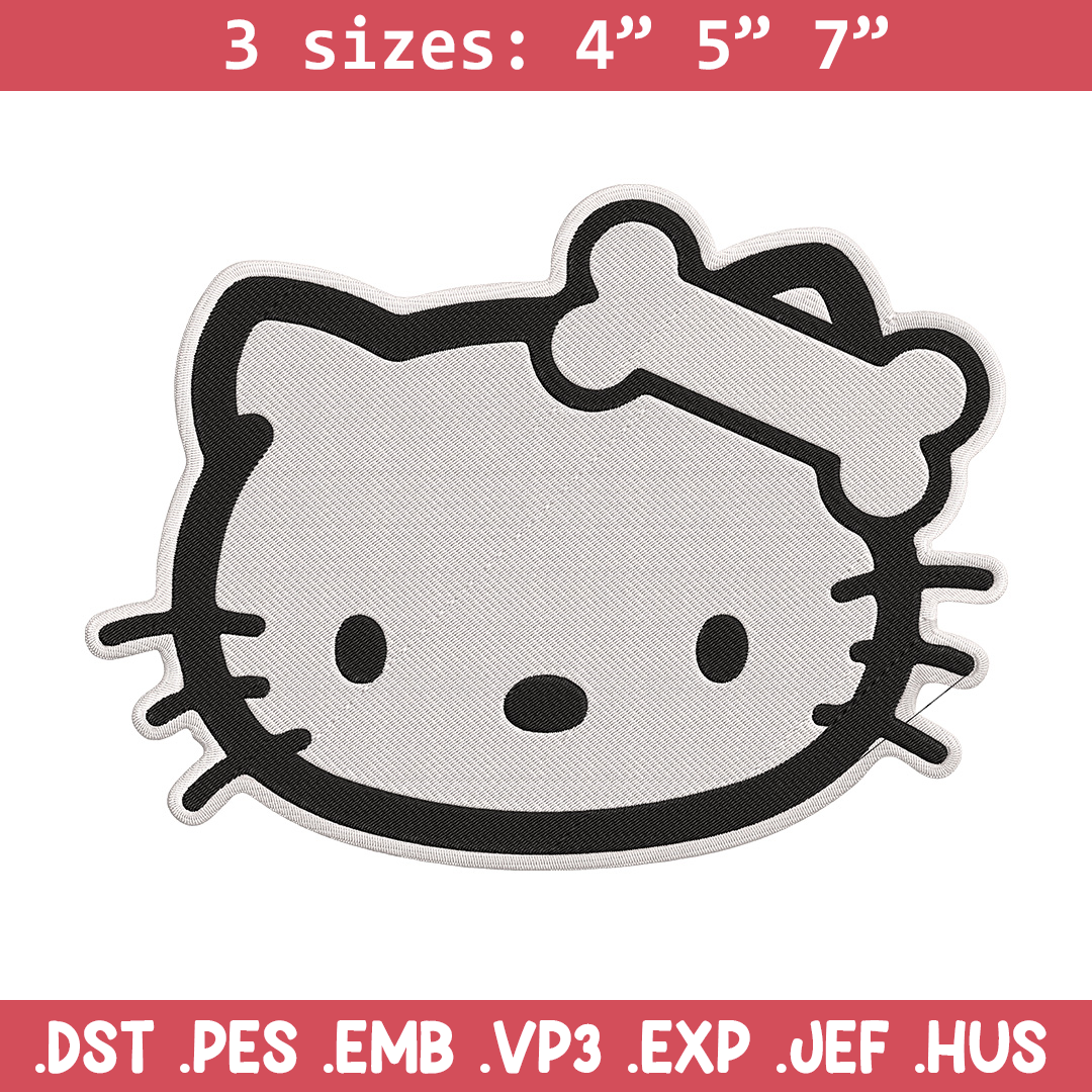 Hello kitty sticker Embroidery Design, Hello kitty Embroider | Inspire ...