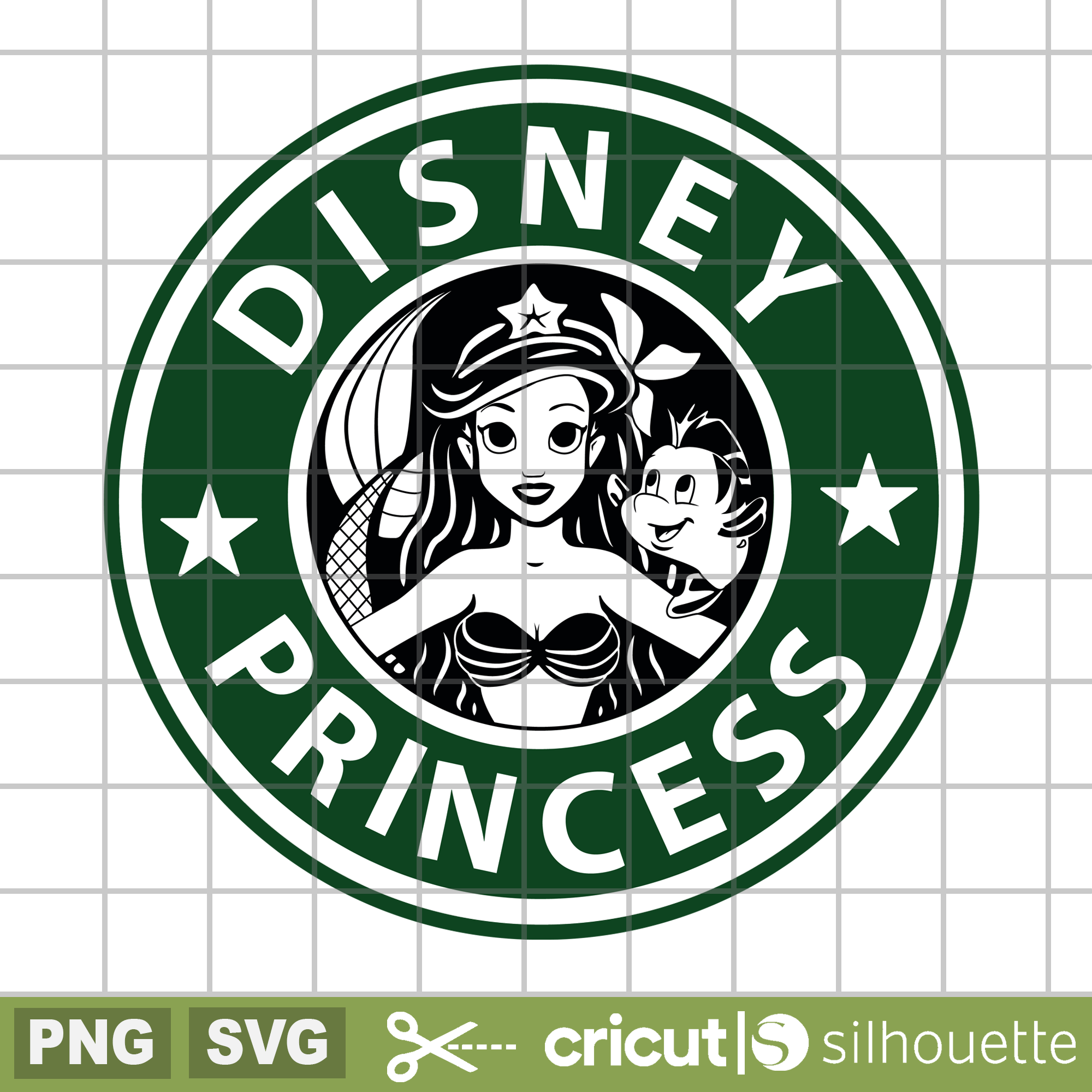 Ariel princess SVG, the little mermaid svg, coffee svg, Disn - Inspire ...