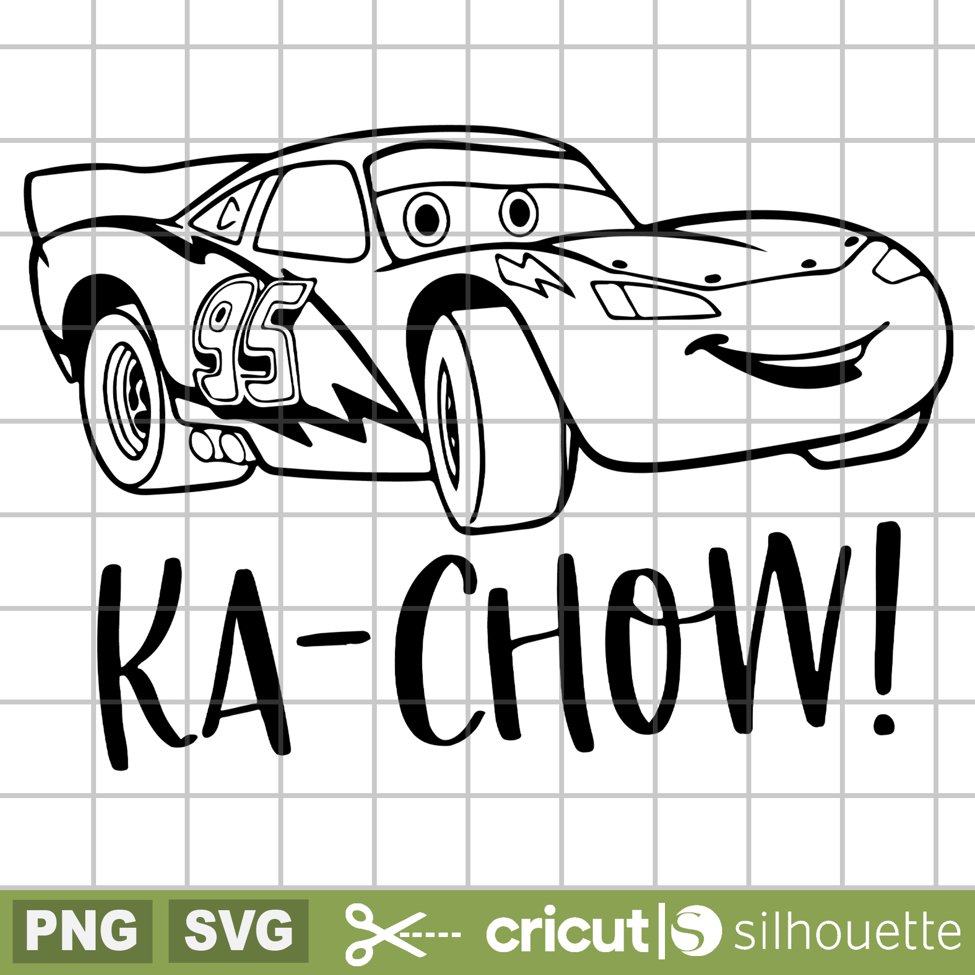 Ka chow Svg, Cars Svg, Cars Clipart, Disney Cars Png, Lightn - Inspire ...