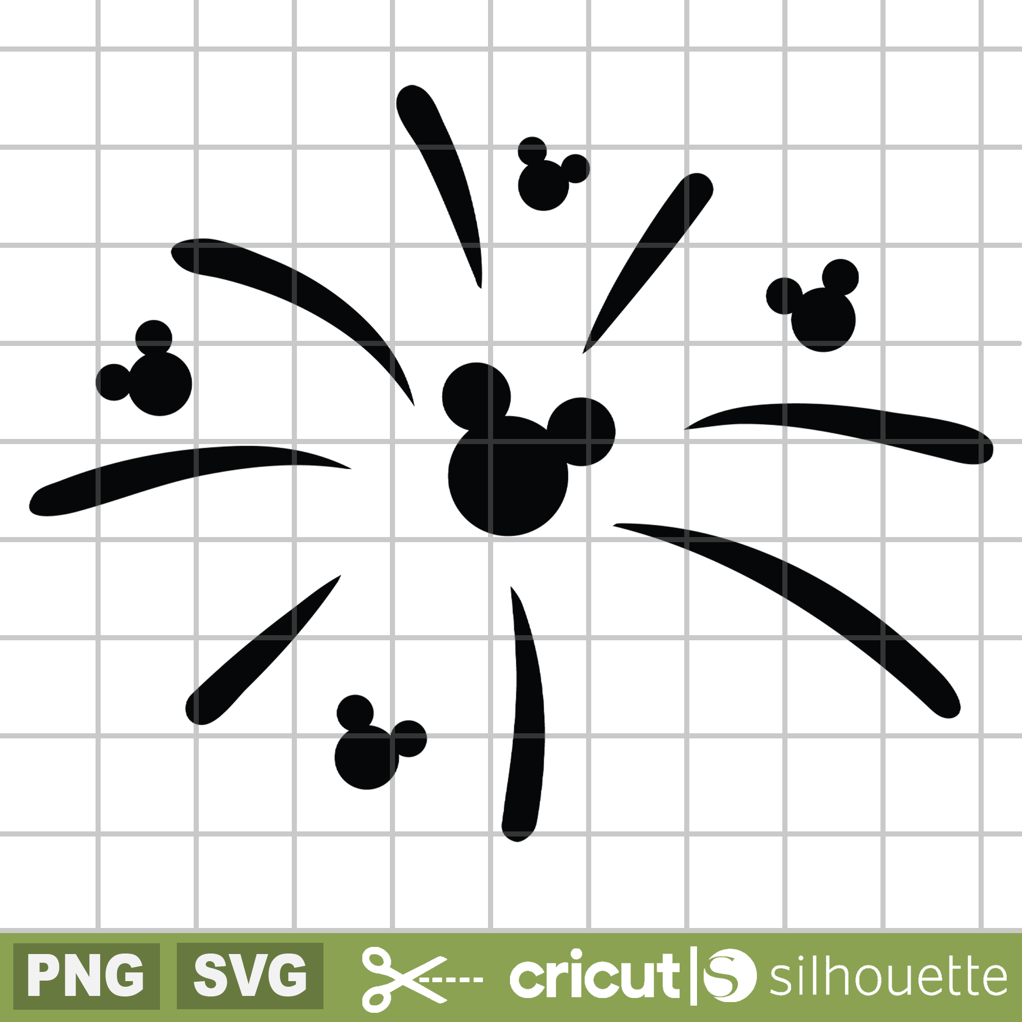 Mickey Fireworks Svg, Mickey Mouse Svg, Disney Svg, Png Digi - Inspire ...