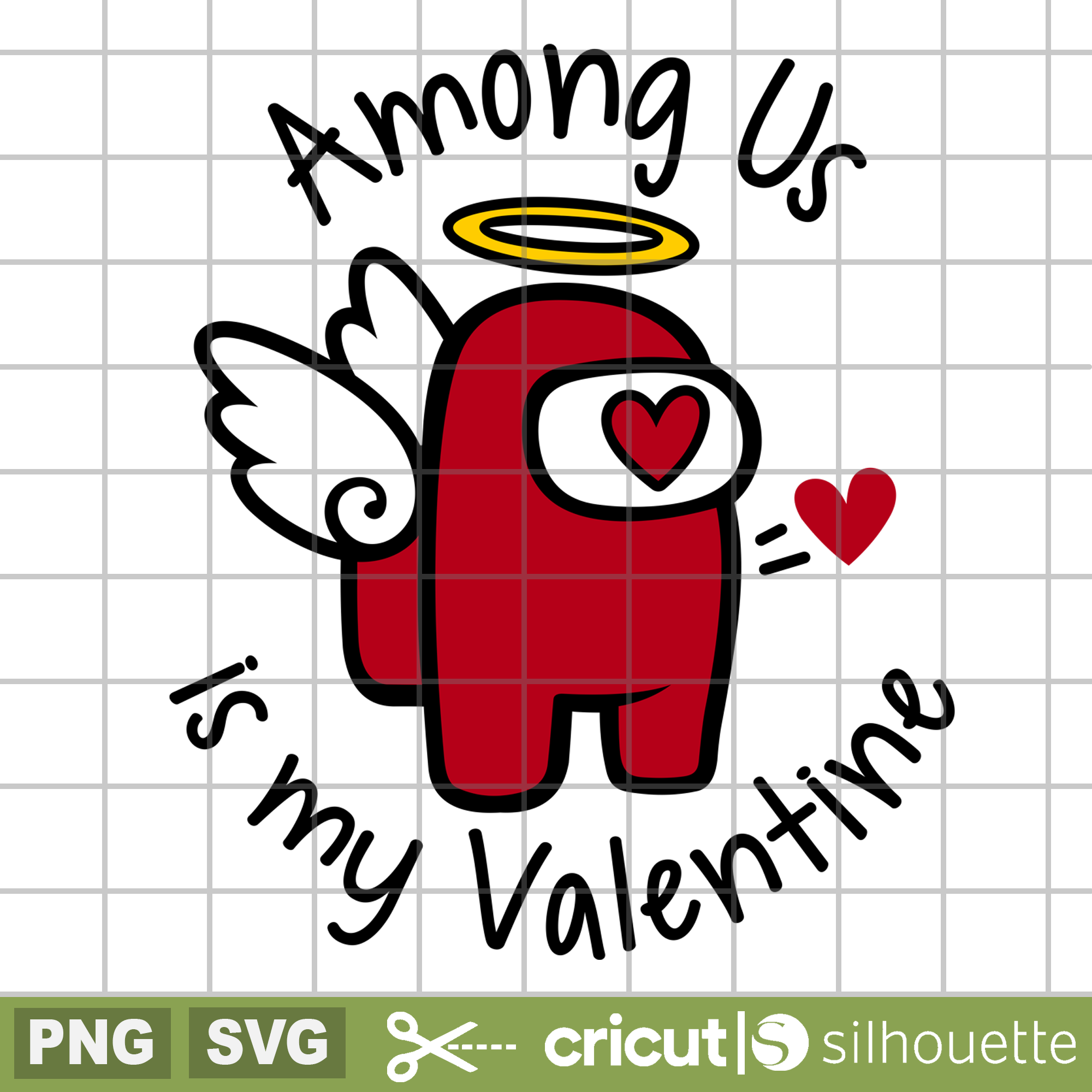 Among Us is My Valentine svg, Among Us Svg, Valentines Day S - Inspire ...