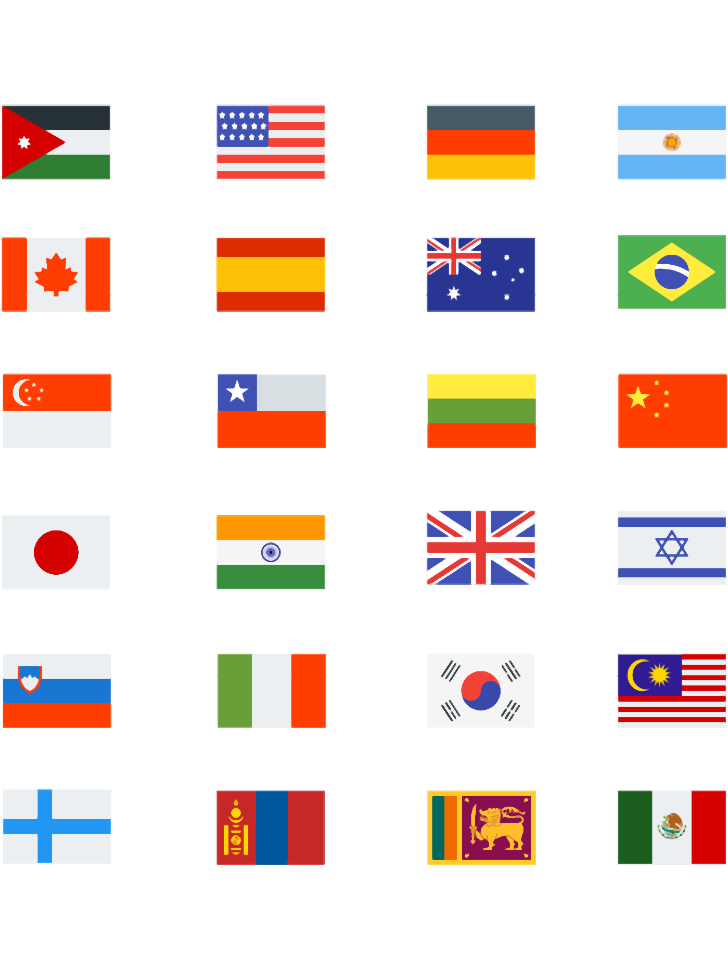 National Flags pack | Inspire Uplift