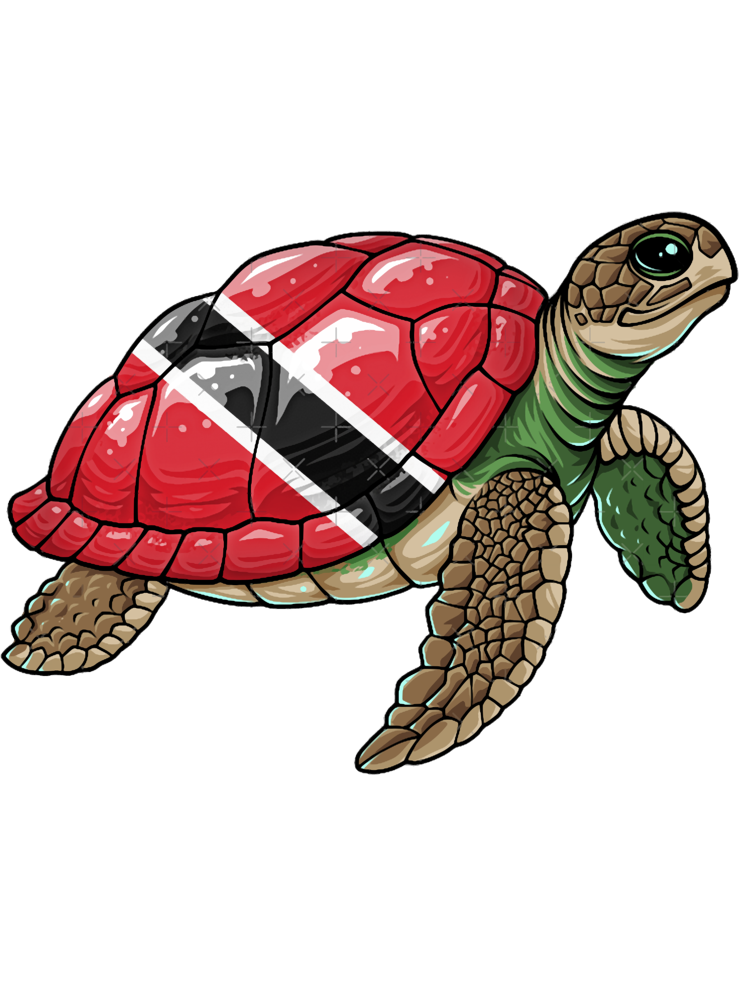 Turtle flag of Trinidad and Tobago,Trinidad and Tobago Turtl | Inspire ...