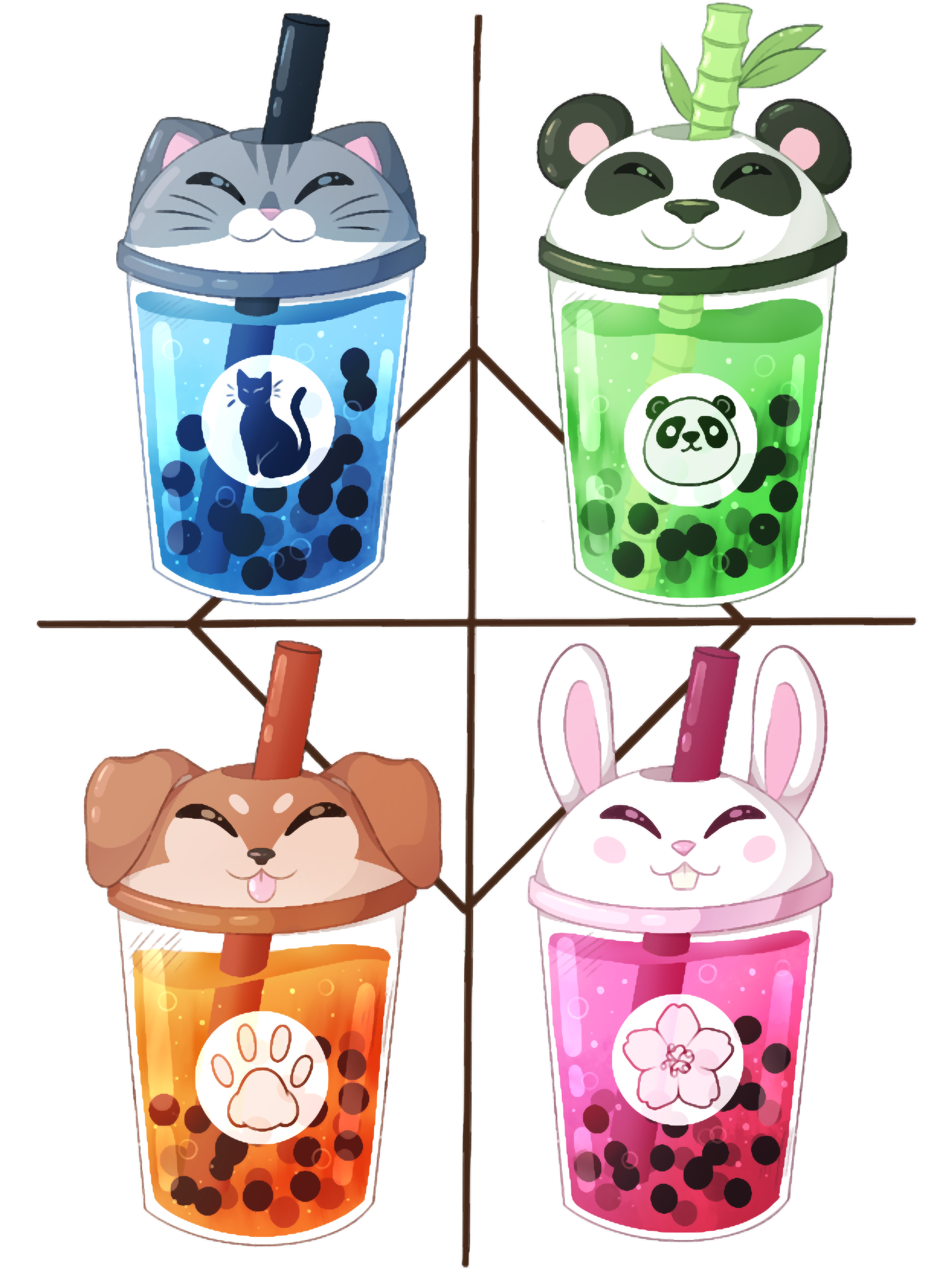 Animal Bubble Tea Set | Inspire Uplift