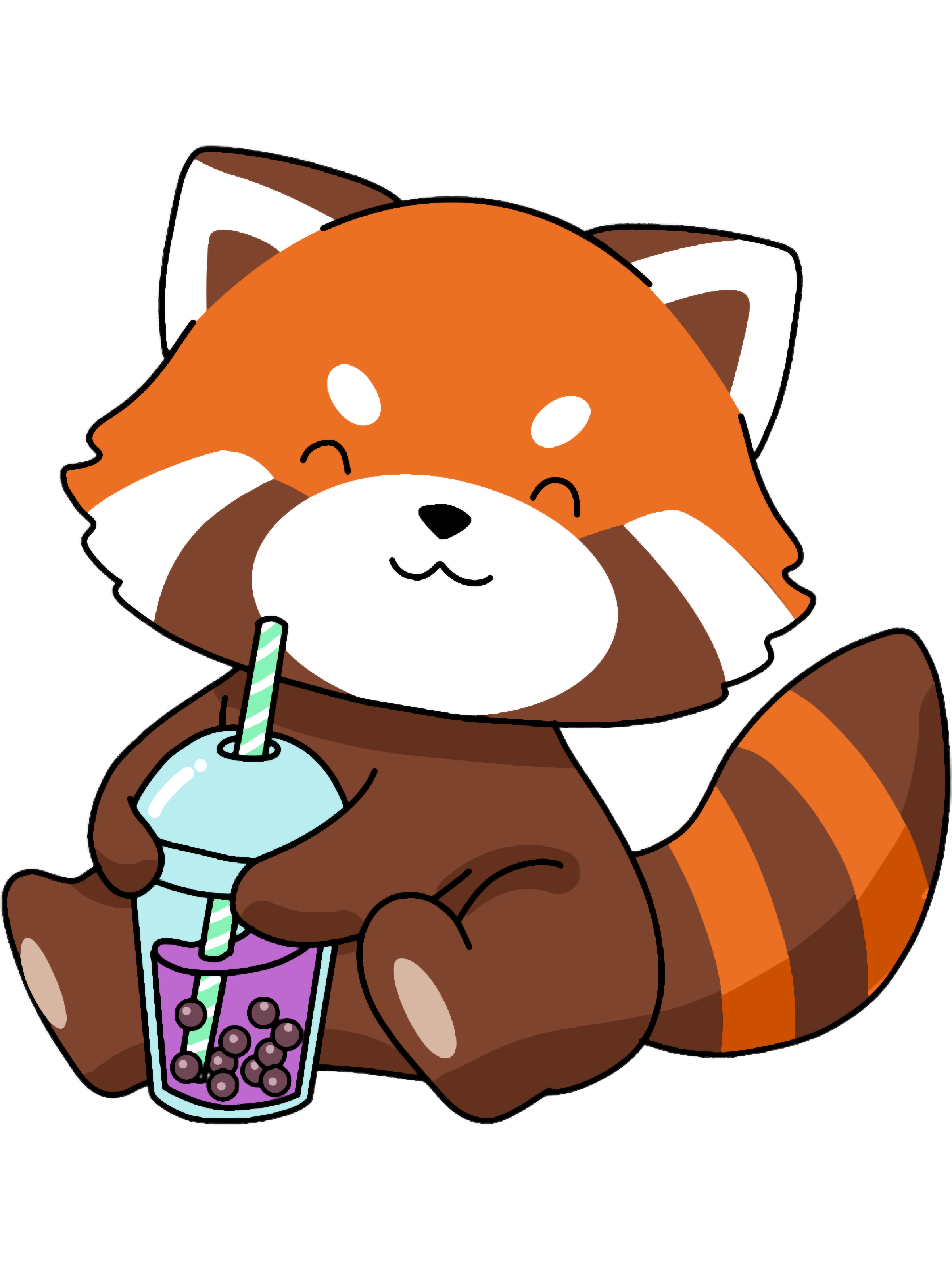 Bubble Tea Gift Girls Red Panda Boba Tea Bubble Tea - Inspire Uplift