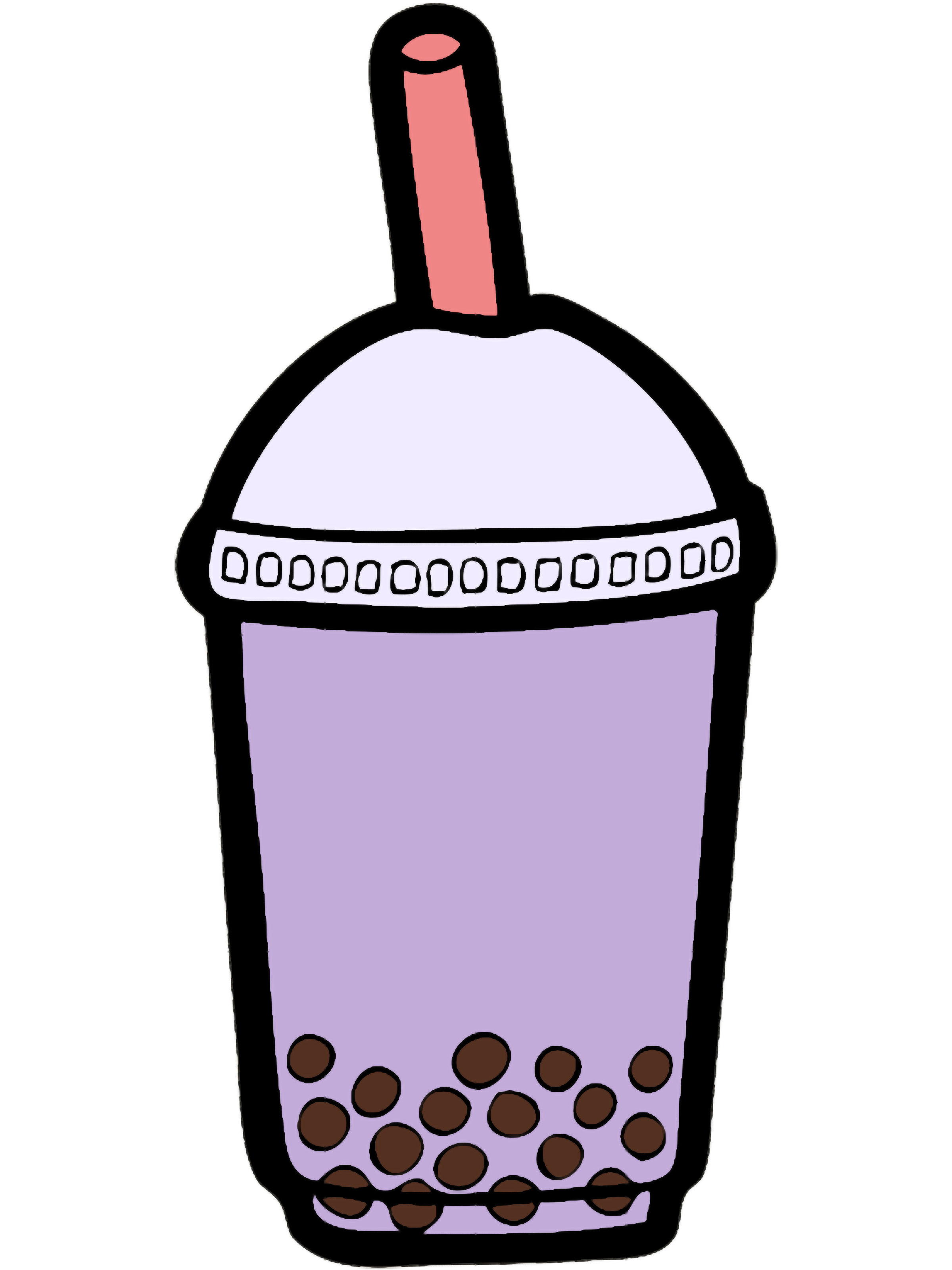 Bubble Tea Pattern in Pink - Inspire Uplift