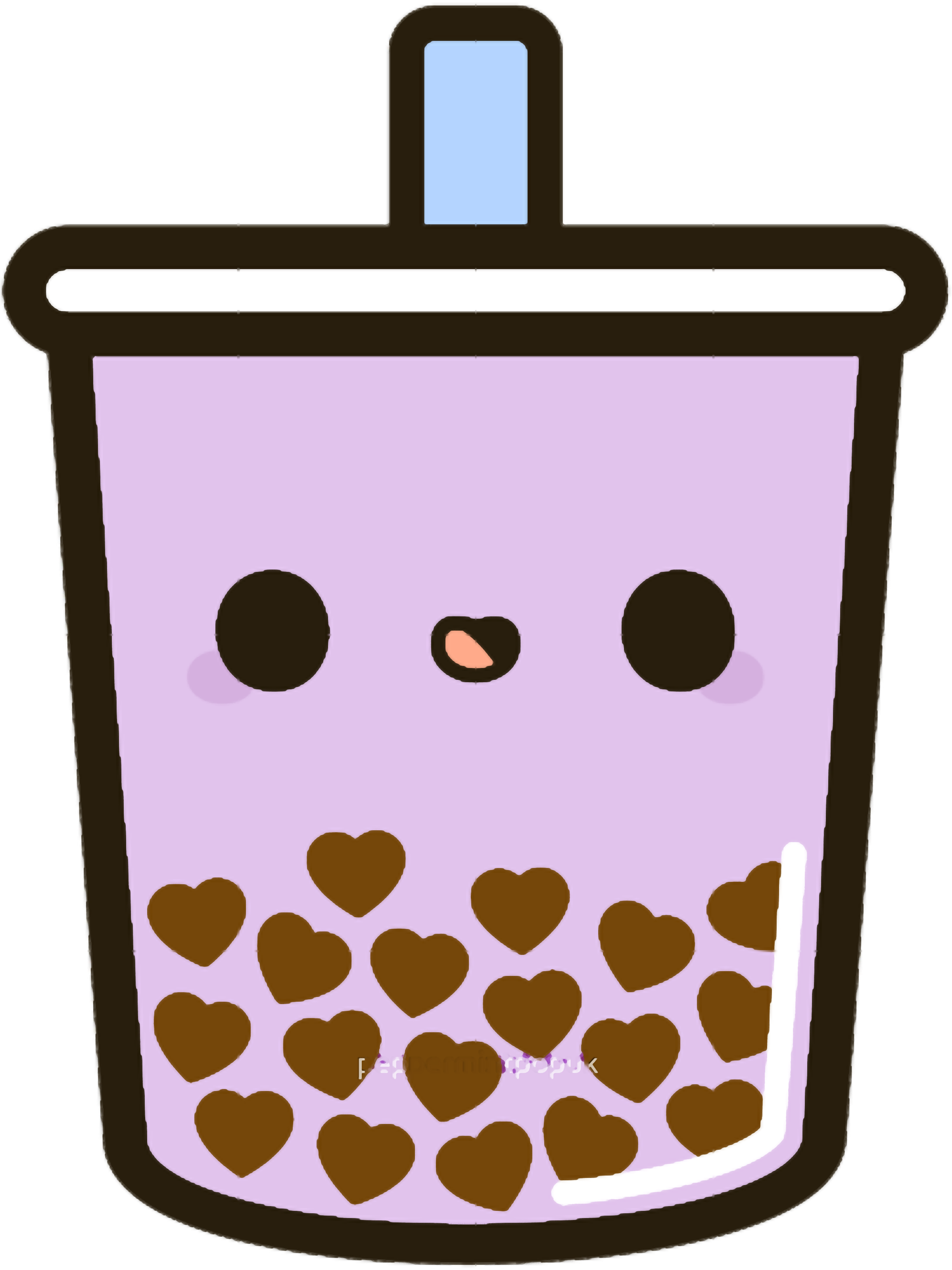 Cute Love Heart Bubble Tea | Inspire Uplift