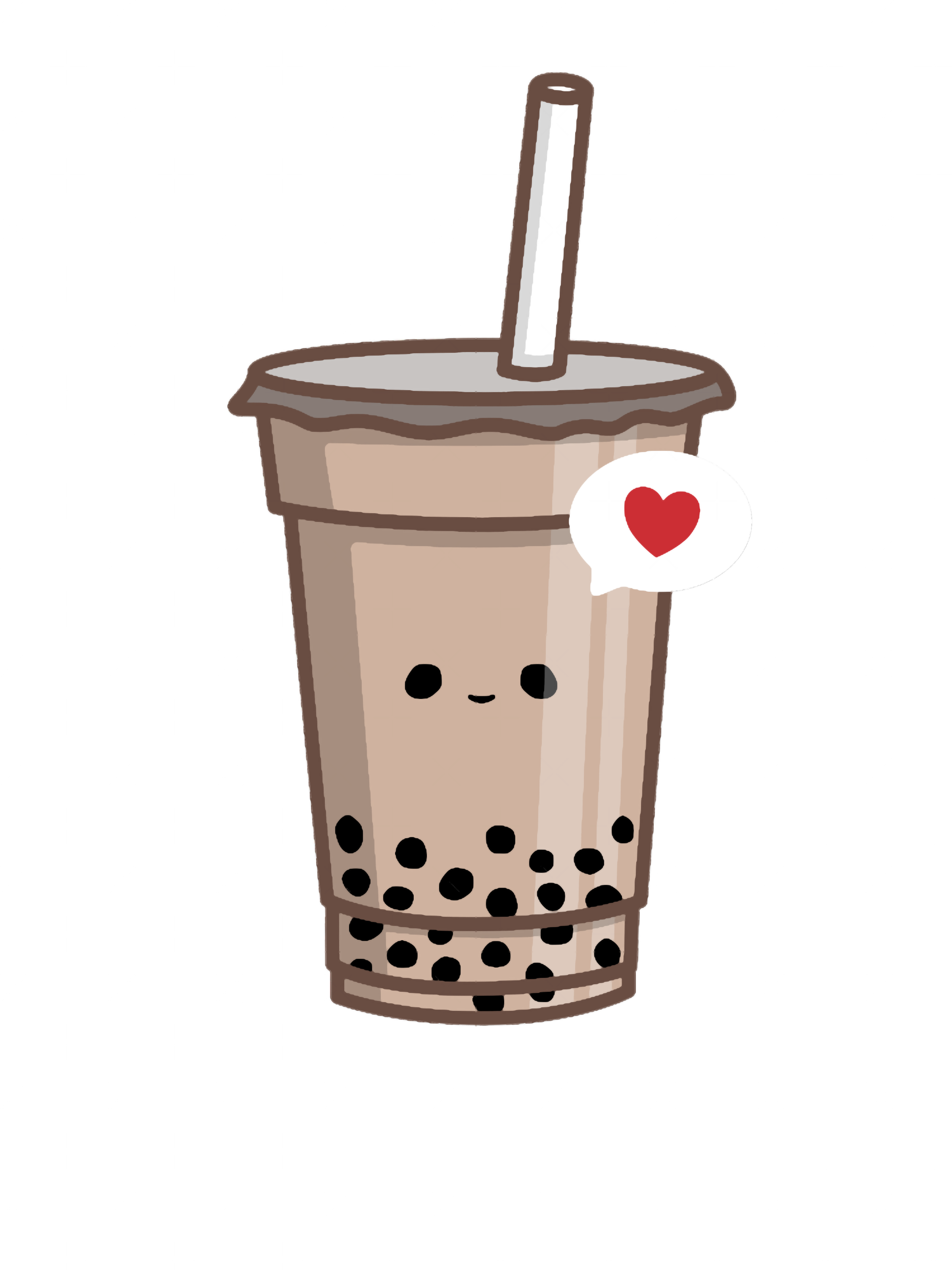 Kawaii Boba Tea Love Bubble Tea | Inspire Uplift