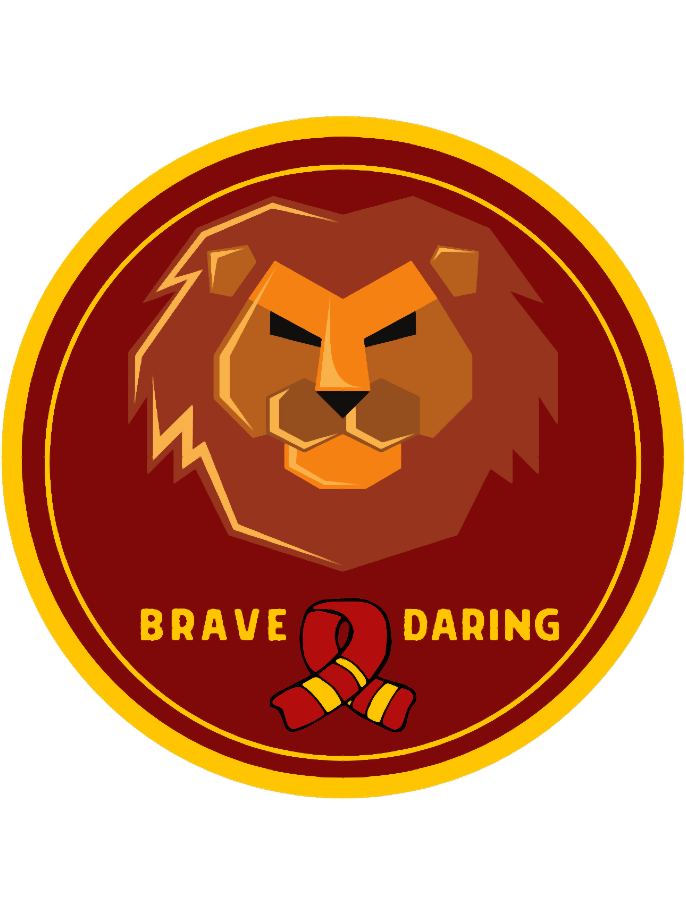 Strong Griffin Lion Badge with Scarf | Inspire Uplift