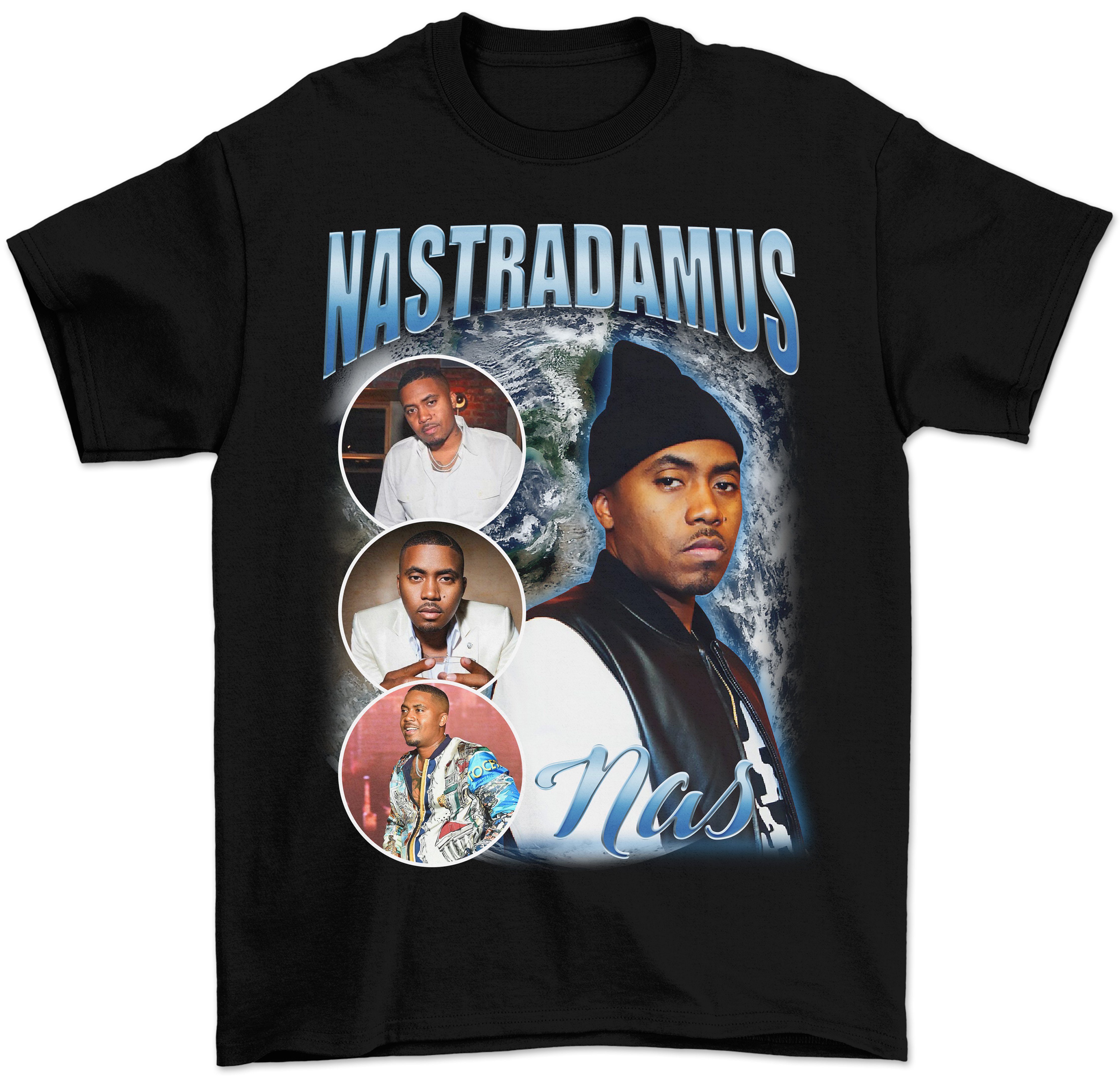 Nastradamus Nas Rapper Vintage Bootleg Tee | Inspire Uplift