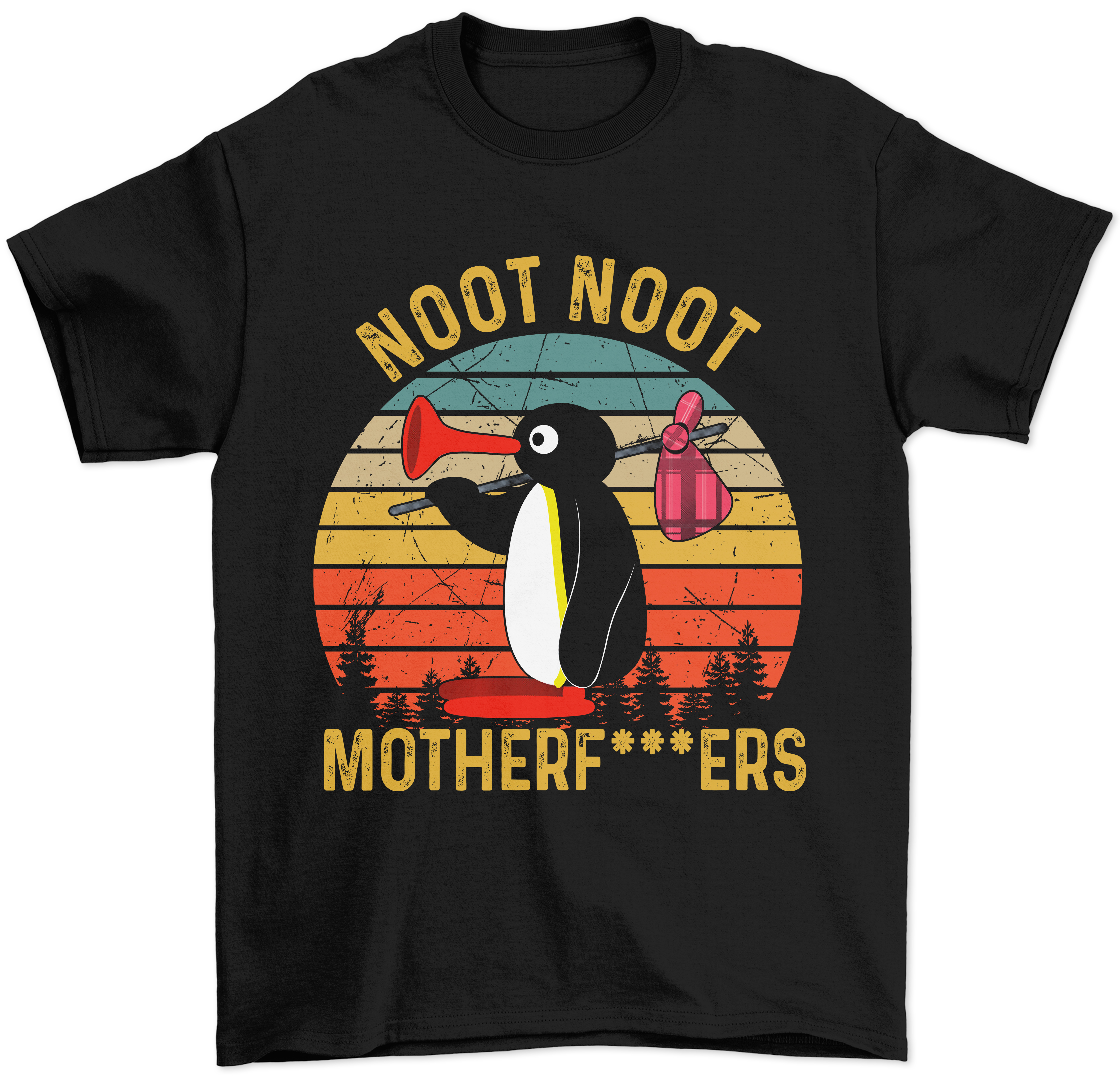 Funny Noot Noot Pingu Meme Tee - Inspire Uplift