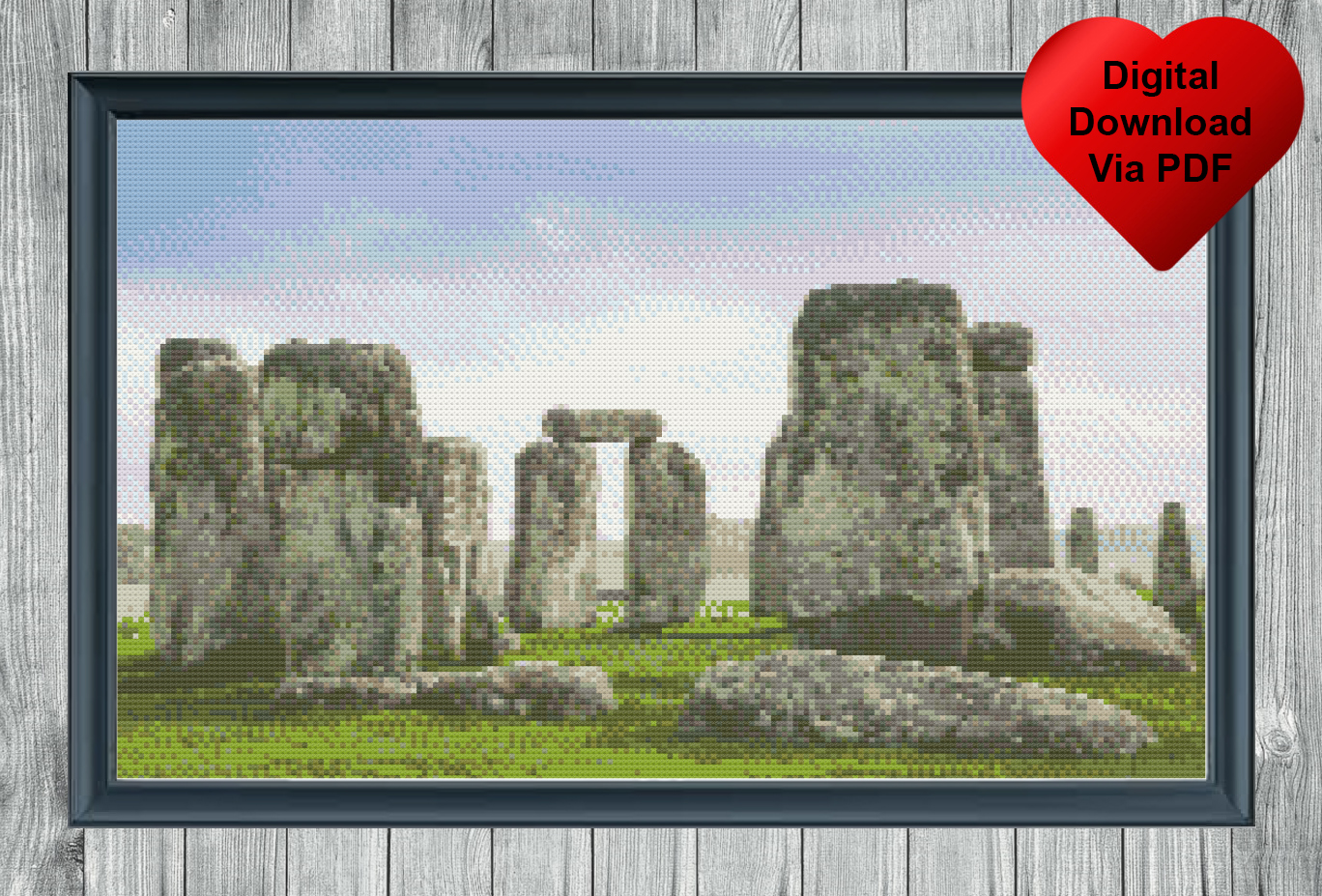 Stonehenge Cross Stitch Pattern, Instant PDF Download, X Sti | Inspire ...