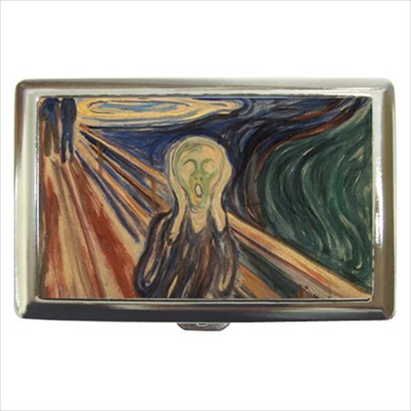 Edvard Munch the scream Cigarette Money Case | Inspire Uplift