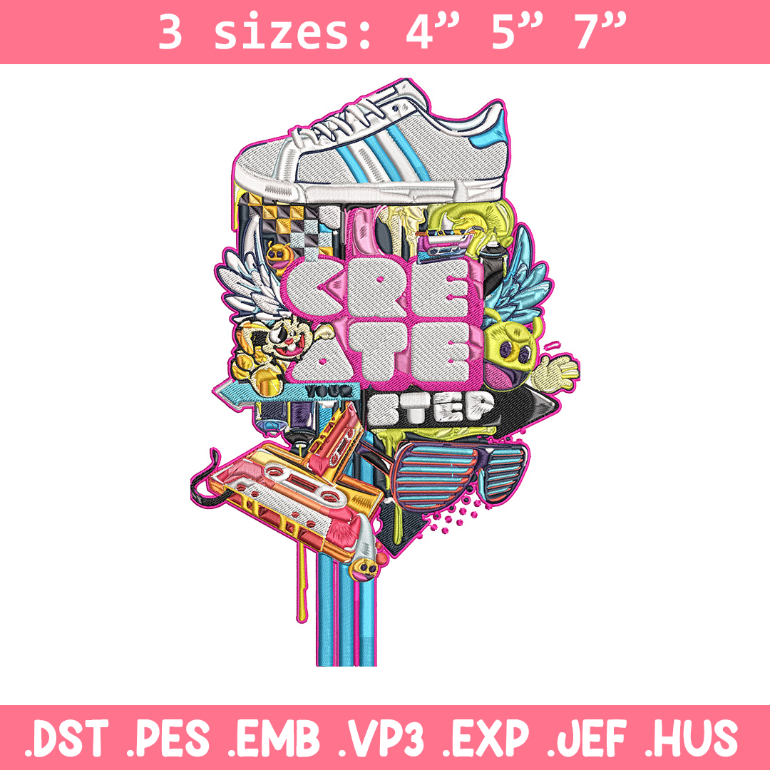 Adidas art Embroidery Design, Adidas Embroidery, Embroidery | Inspire ...