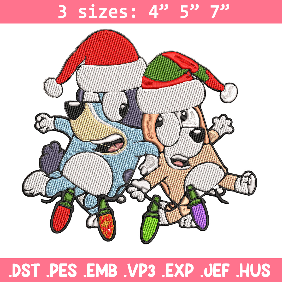 Bluey x Bingo Embroidery Design, Bluey Embroidery, Embroider | Inspire ...