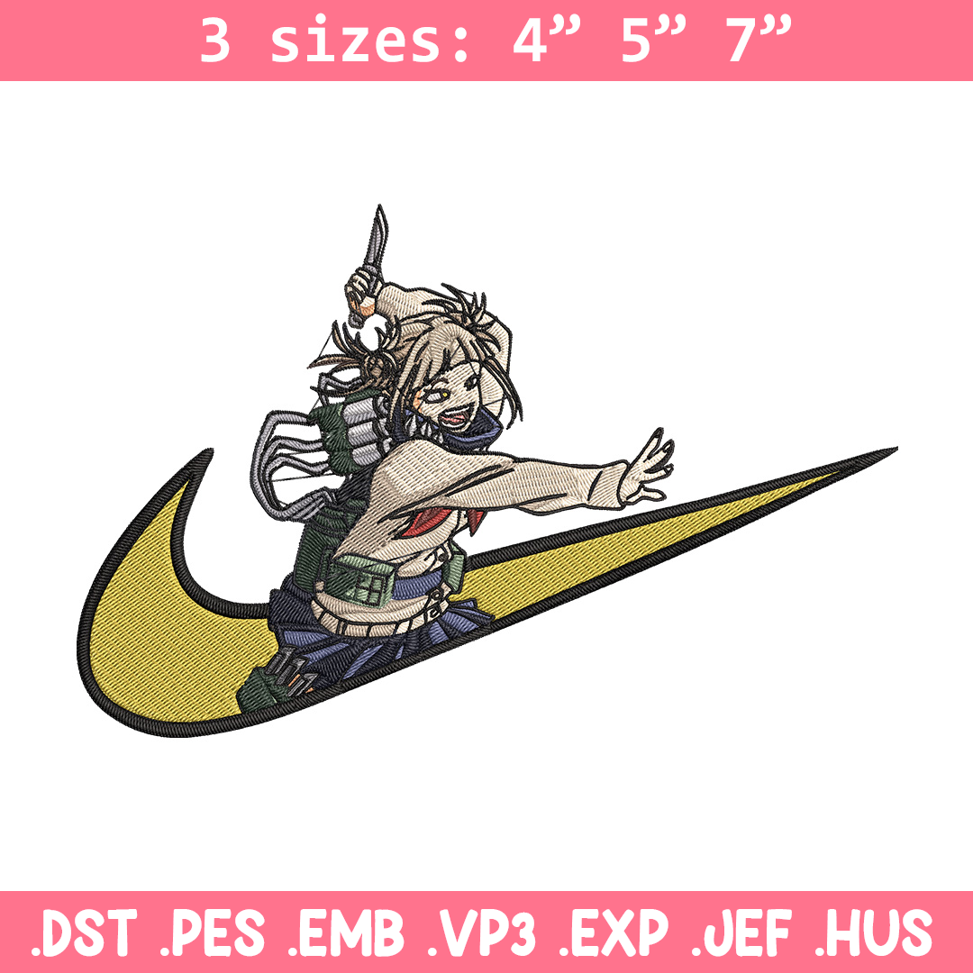 Himiko toga x nike Embroidery Design, Mha Embroidery, Embroi | Inspire ...