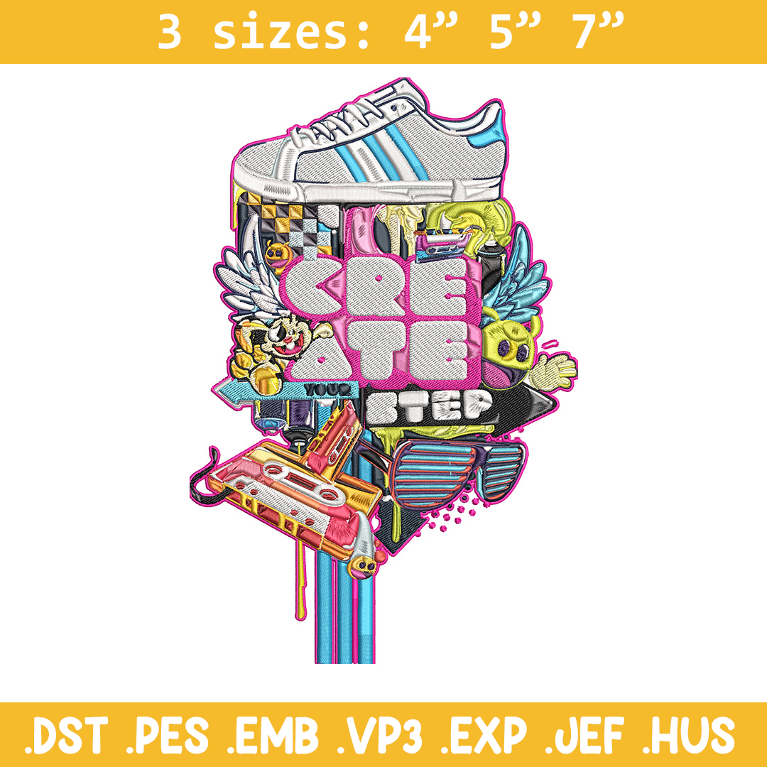 Adidas art Embroidery Design, Adidas Embroidery, Embroidery - Inspire ...