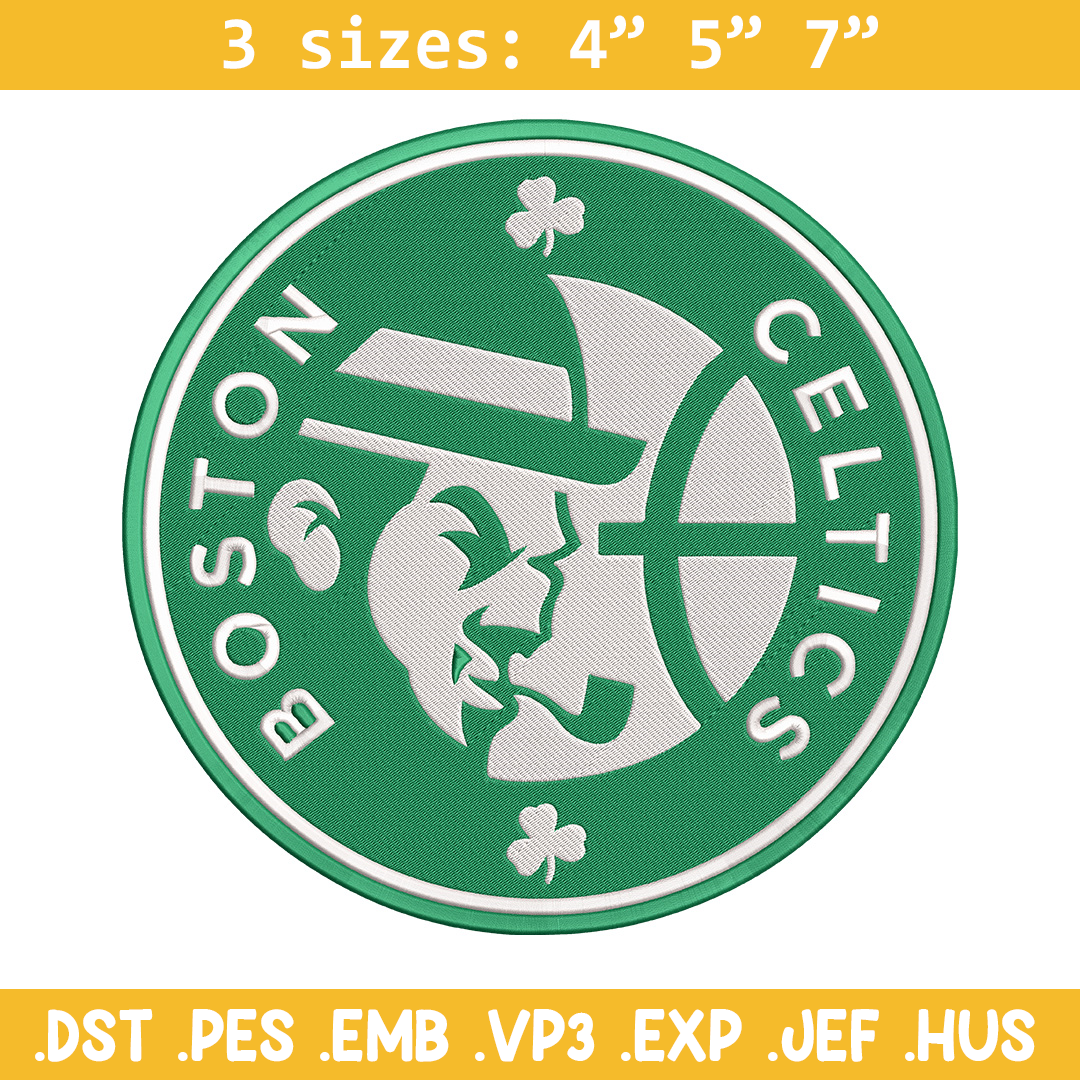 Boston Celtics logo embroidery design, NBA embroidery, Sport - Inspire ...