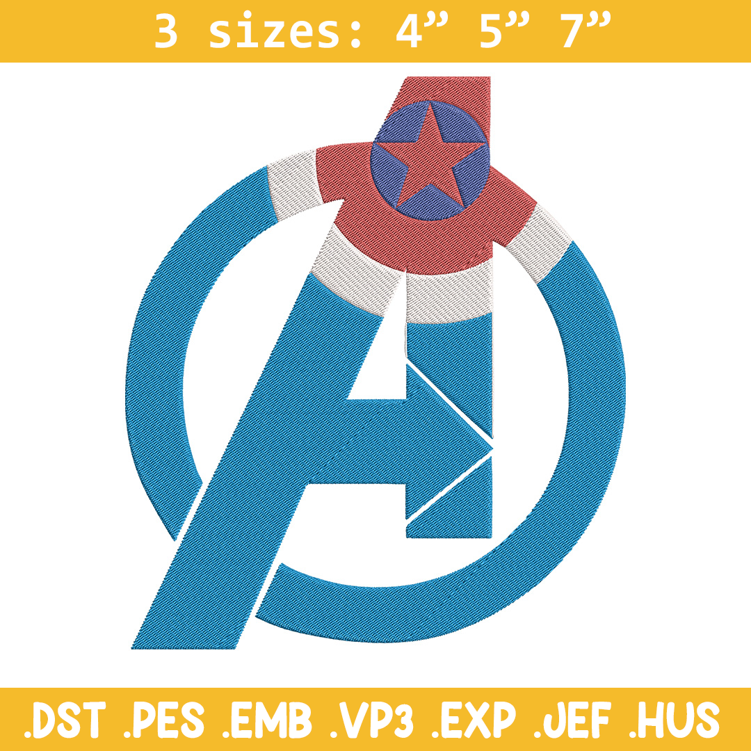 Captain america Embroidery Design, Marvel Embroidery, Embroi | Inspire ...