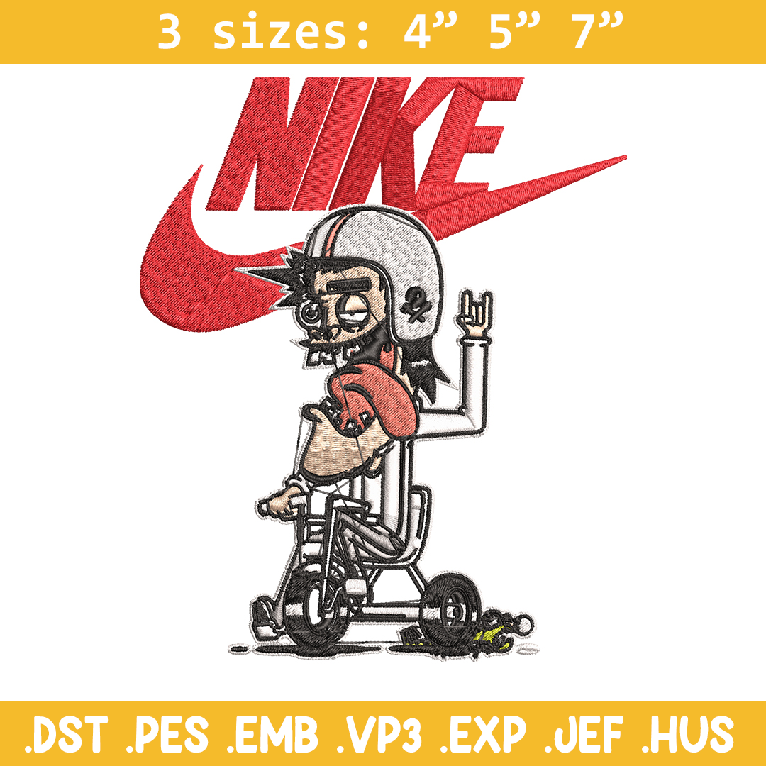 Cartoon Nike Embroidery design, Cartoon funny Embroidery, Ni | Inspire ...