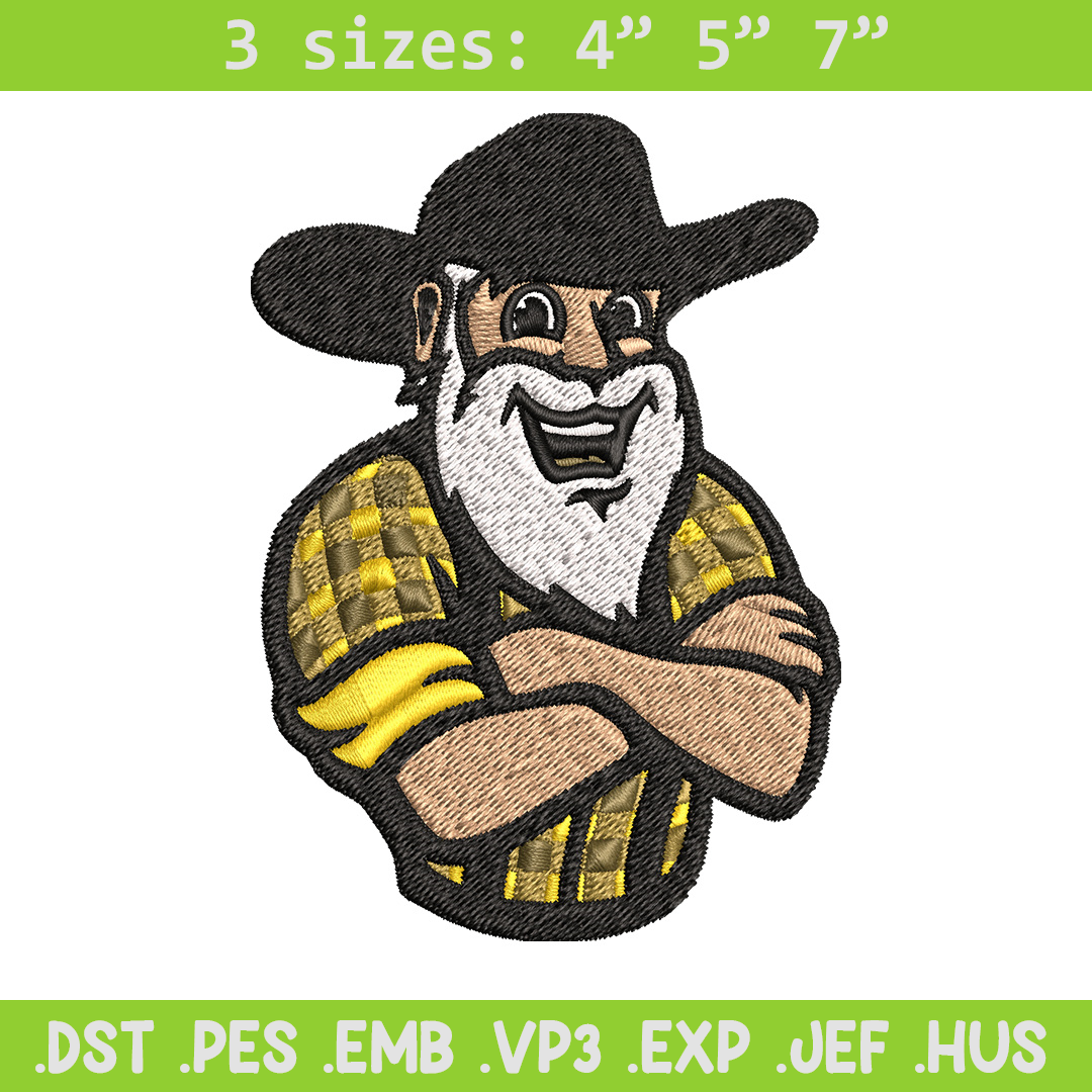 Appalachian State logo embroidery design, NCAA embroidery, S | Inspire ...