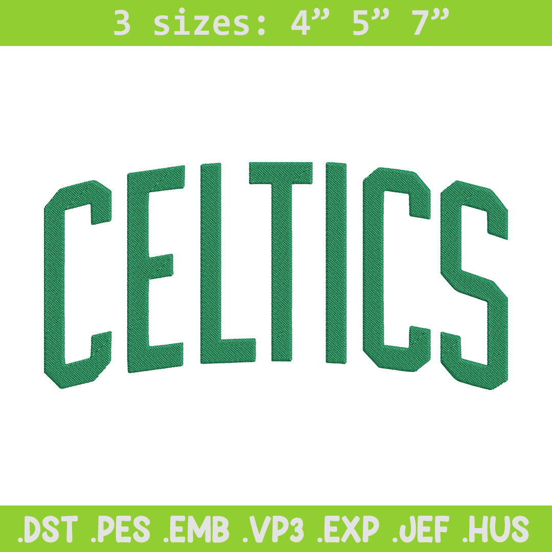 Boston Celtics logo embroidery design, NBA embroidery, Sport - Inspire ...