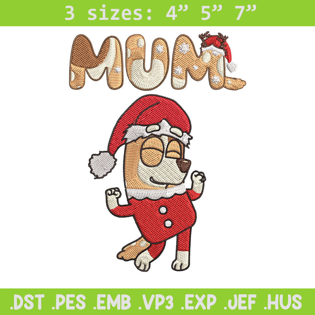 Chilli mom Embroidery Design, Bluey Embroidery, Embroidery F | Inspire ...