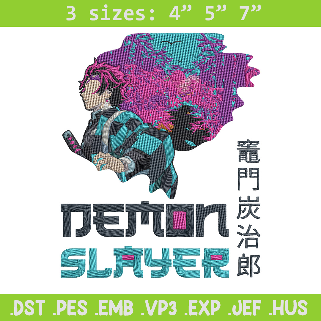 Demon slayer Embroidery Design,Demon slayer Embroidery,Embro - Inspire ...