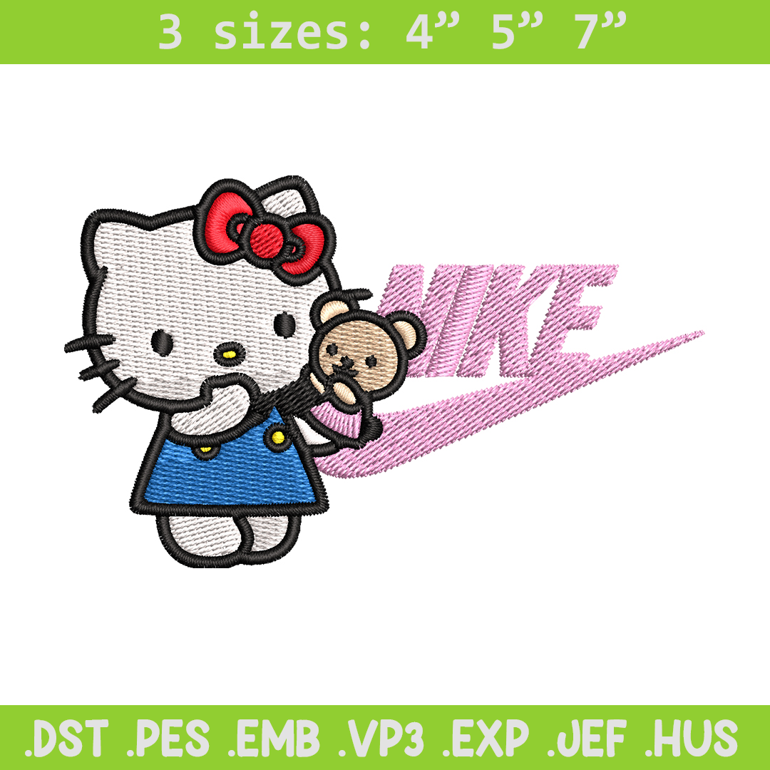 Hello kitty Nike Embroidery design, hello kitty cartoon, Emb | Inspire ...