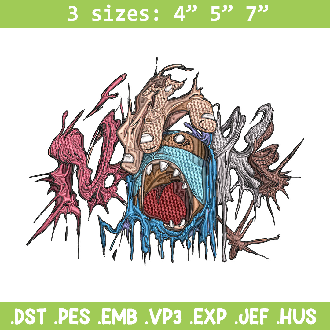 Horror logo Embroidery Design, Horror Embroidery, Embroidery | Inspire ...