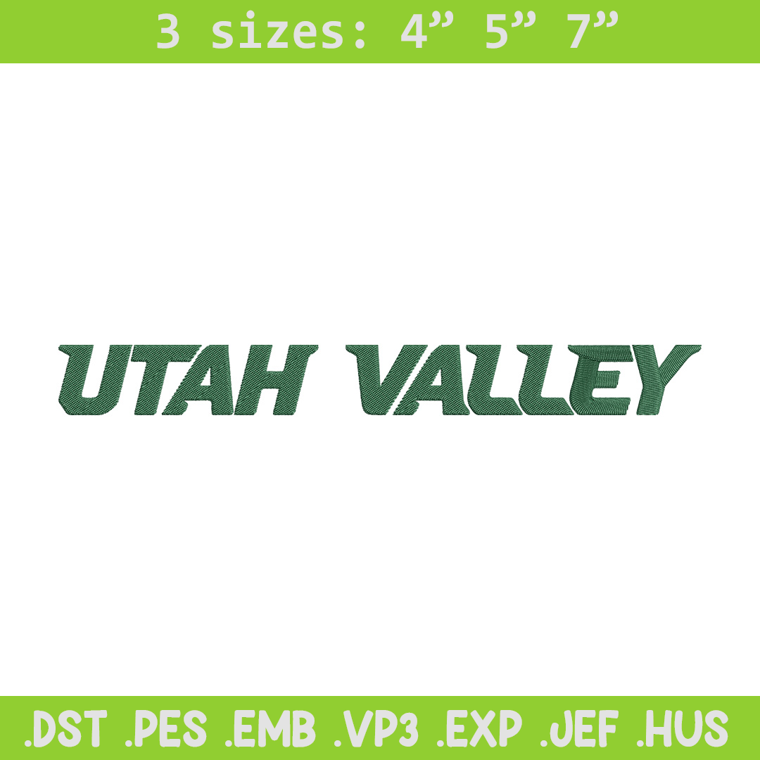 Utah Valley logo embroidery design, NCAA embroidery, Sport e | Inspire ...