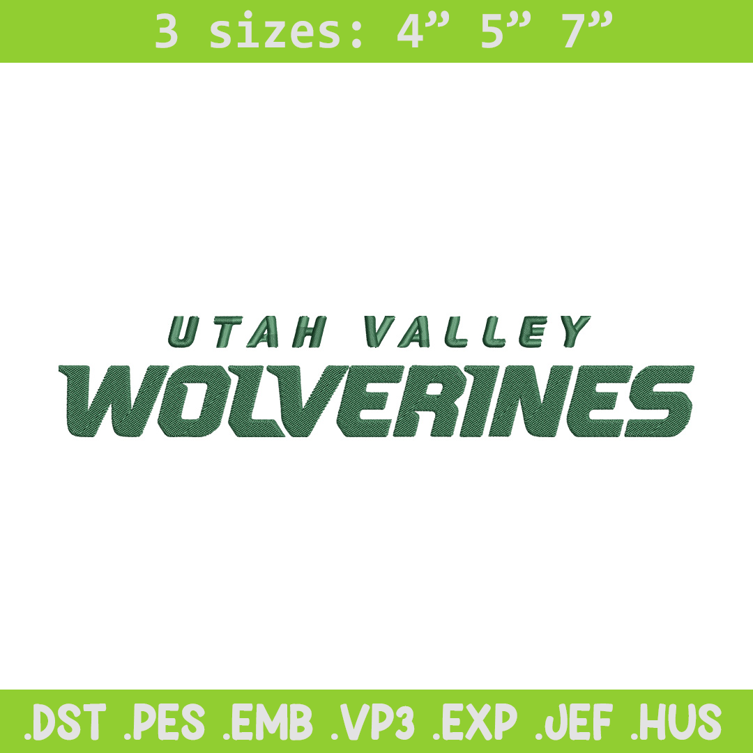 Utah Valley logo embroidery design,NCAA embroidery,Sport emb | Inspire ...