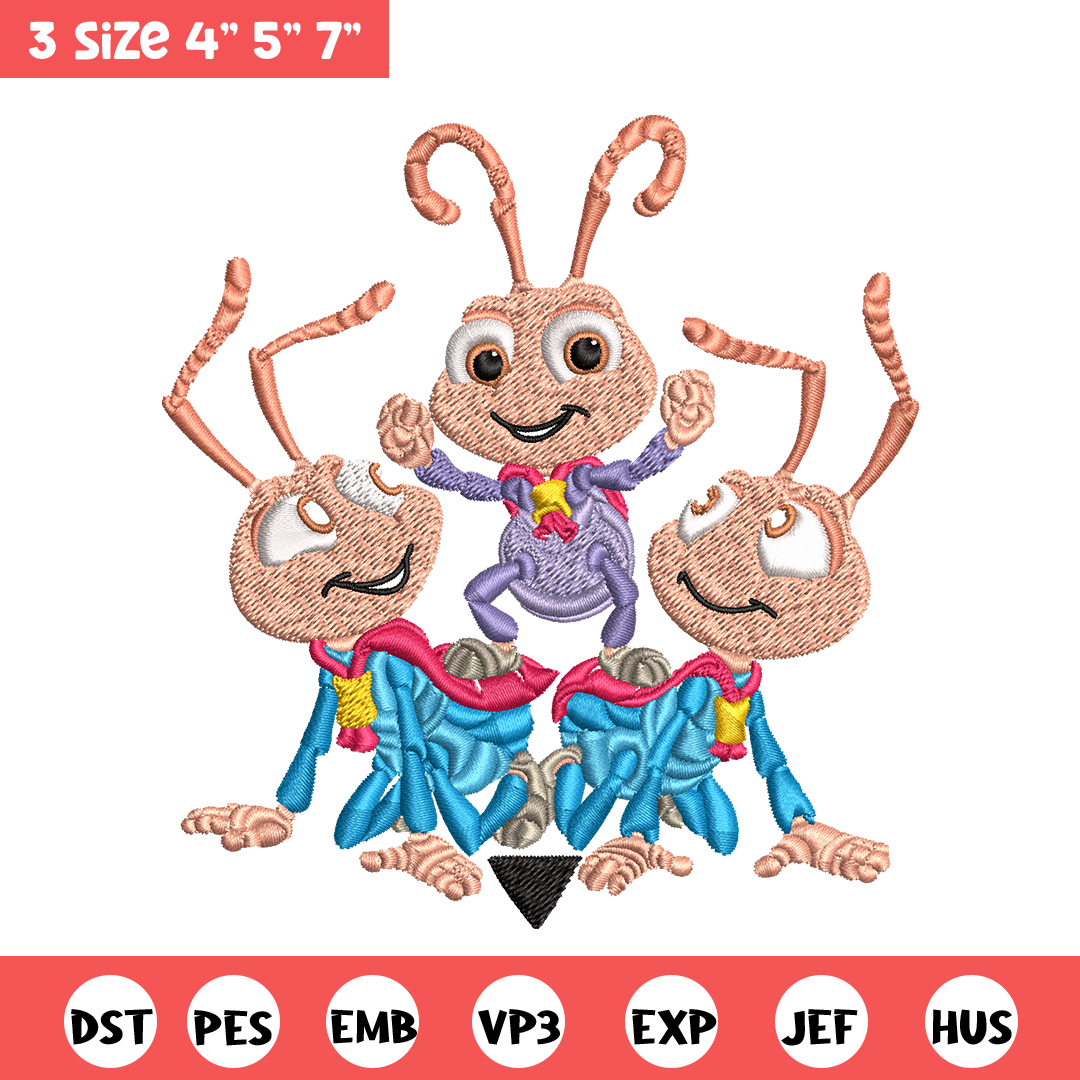 Bug's Life logo Embroidery design, Bug's Life logo Embroider | Inspire ...