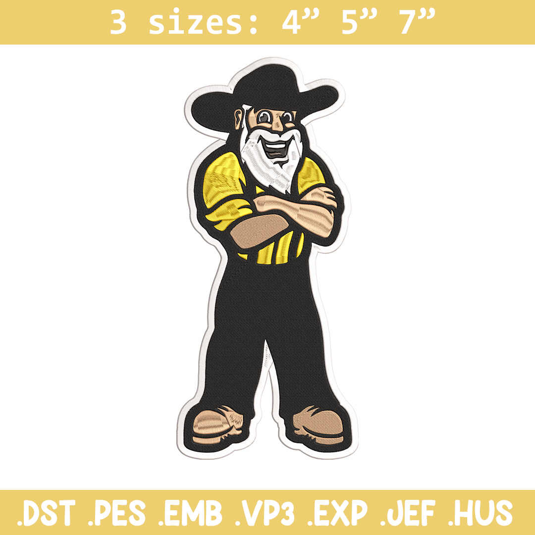 Appalachian State man embroidery design, NCAA embroidery, Sp - Inspire ...