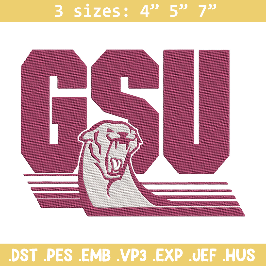 Georgia State logo embroidery design, NCAA embroidery, Sport - Inspire ...