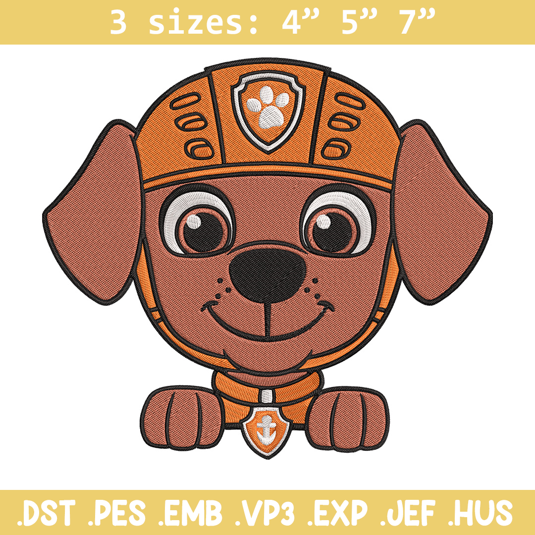 Zuma dog Embroidery Design, Paw Patrol Embroidery, Embroider - Inspire ...