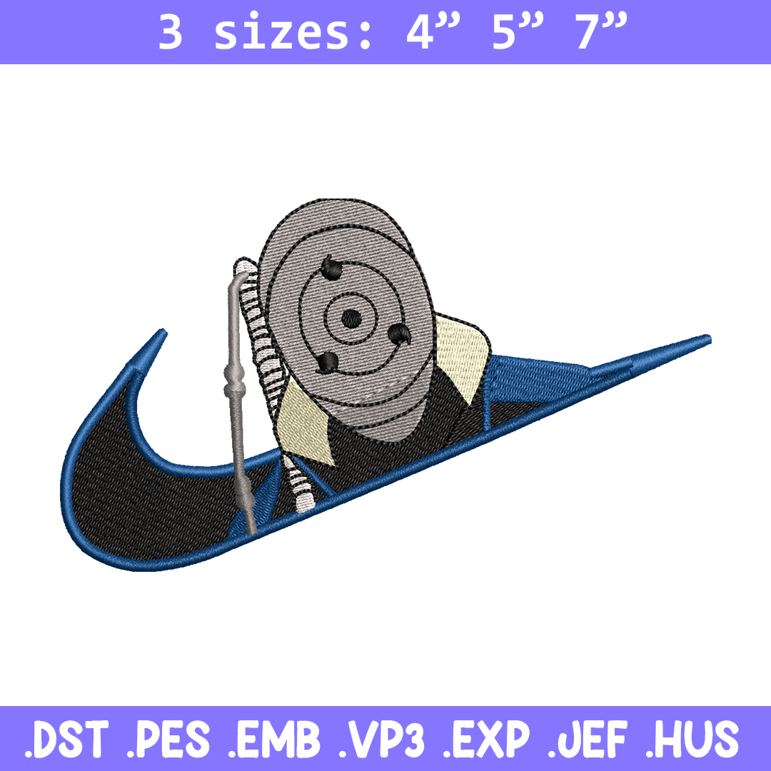 Nike Obito embroidery design, Naruto embroidery, Nike design - Inspire ...