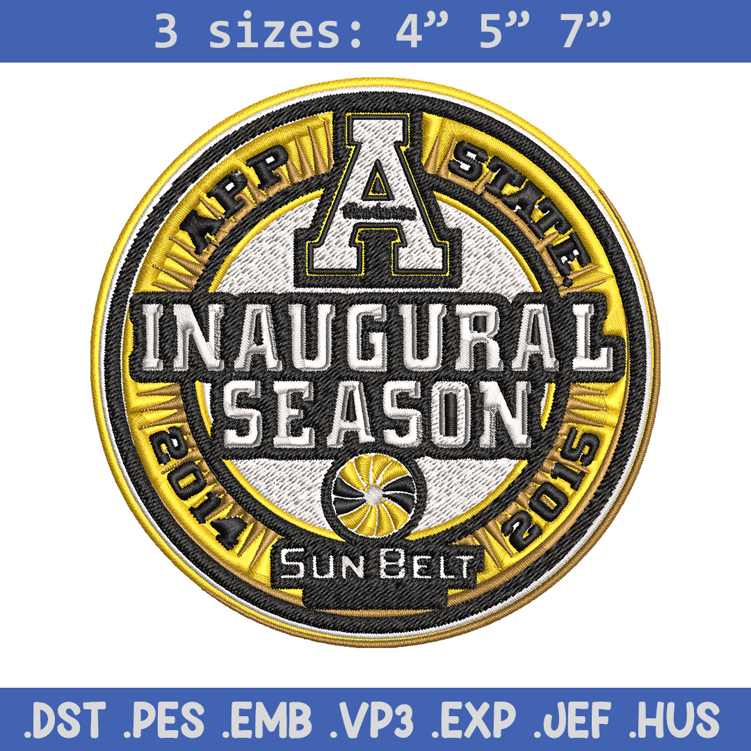 Appalachian State logo embroidery design, NCAA embroidery, E - Inspire ...