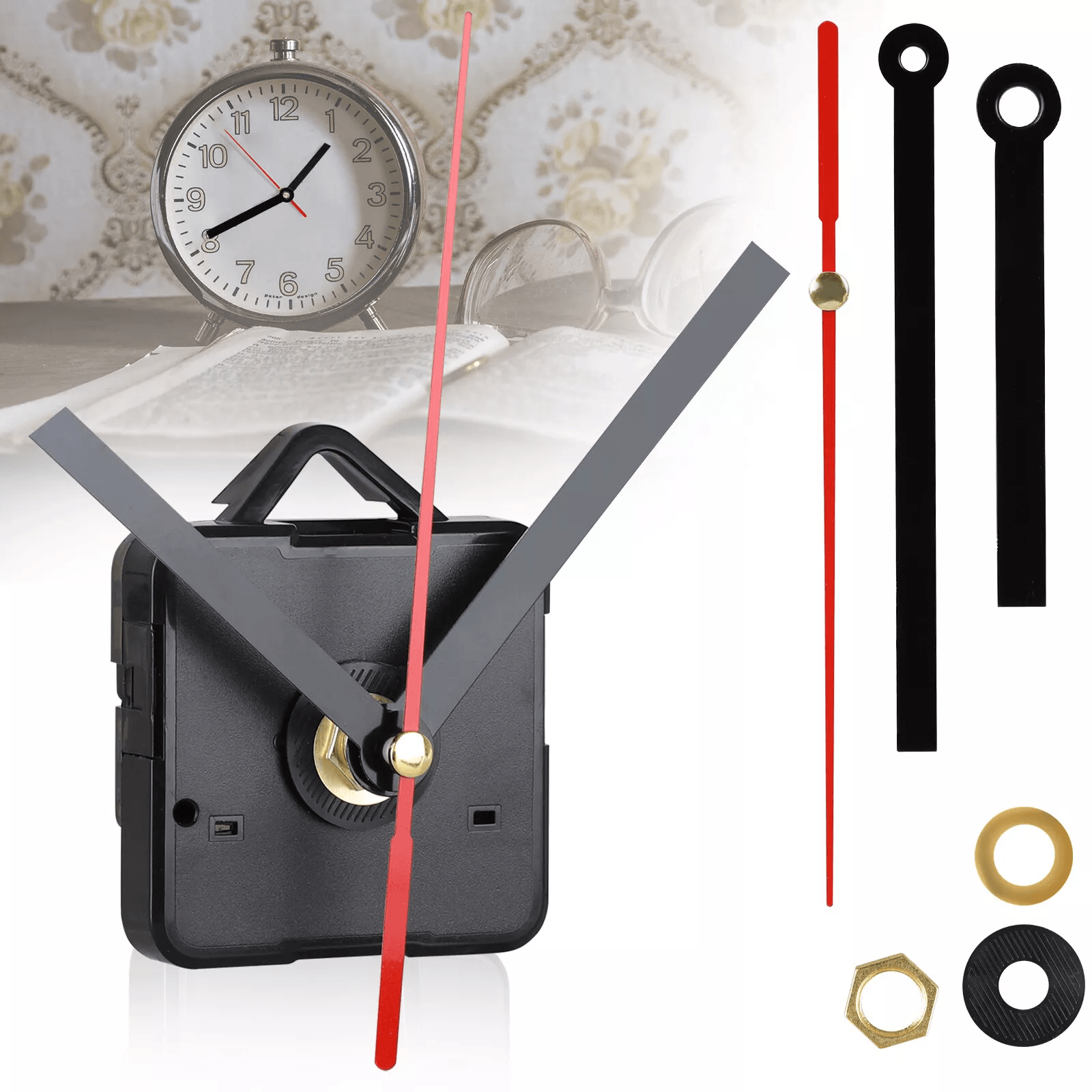 Quartz Clock Movement DIY Repair Kit Silent | Inspire Uplift