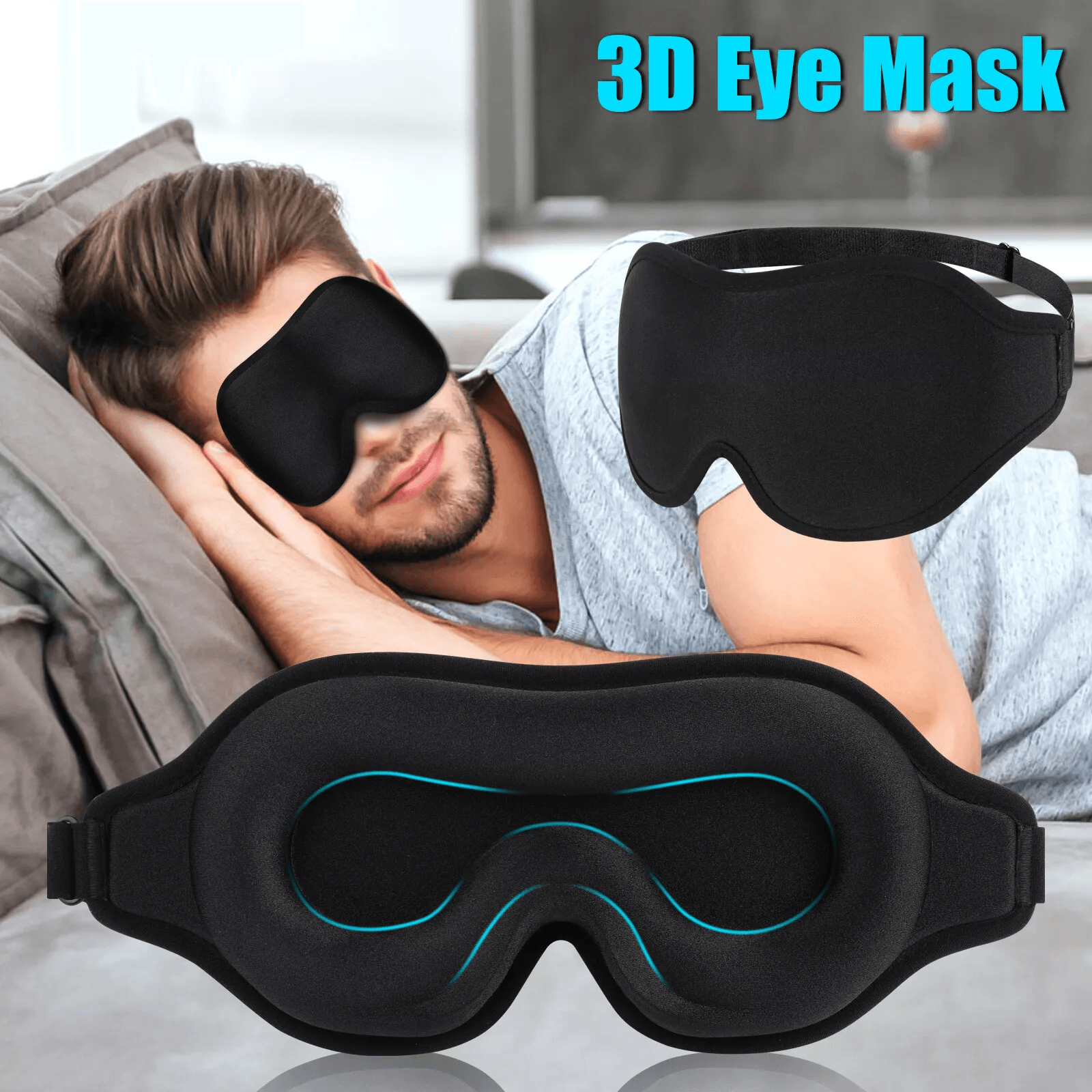 Travel Silk Eye Mask for Sleeping Comfort | Inspire Uplift