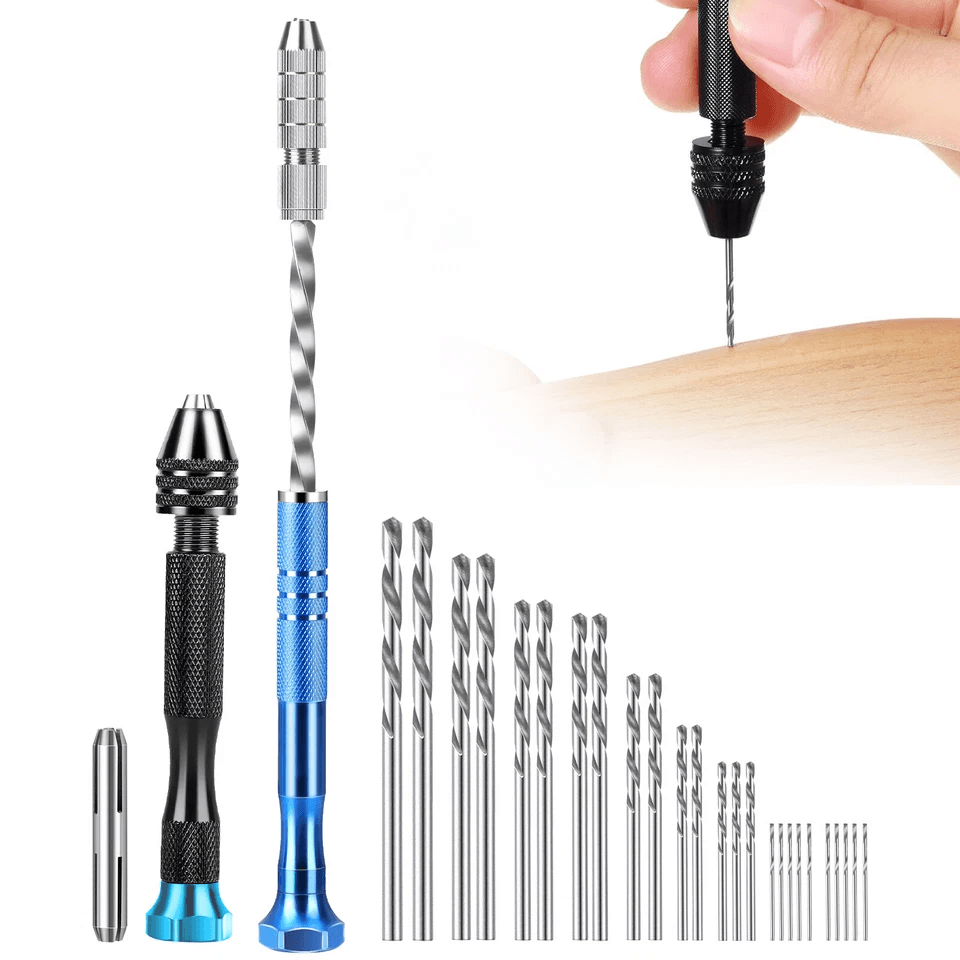 27 Pcs Mini Hand Drill Set for DIY & Crafts | Inspire Uplift