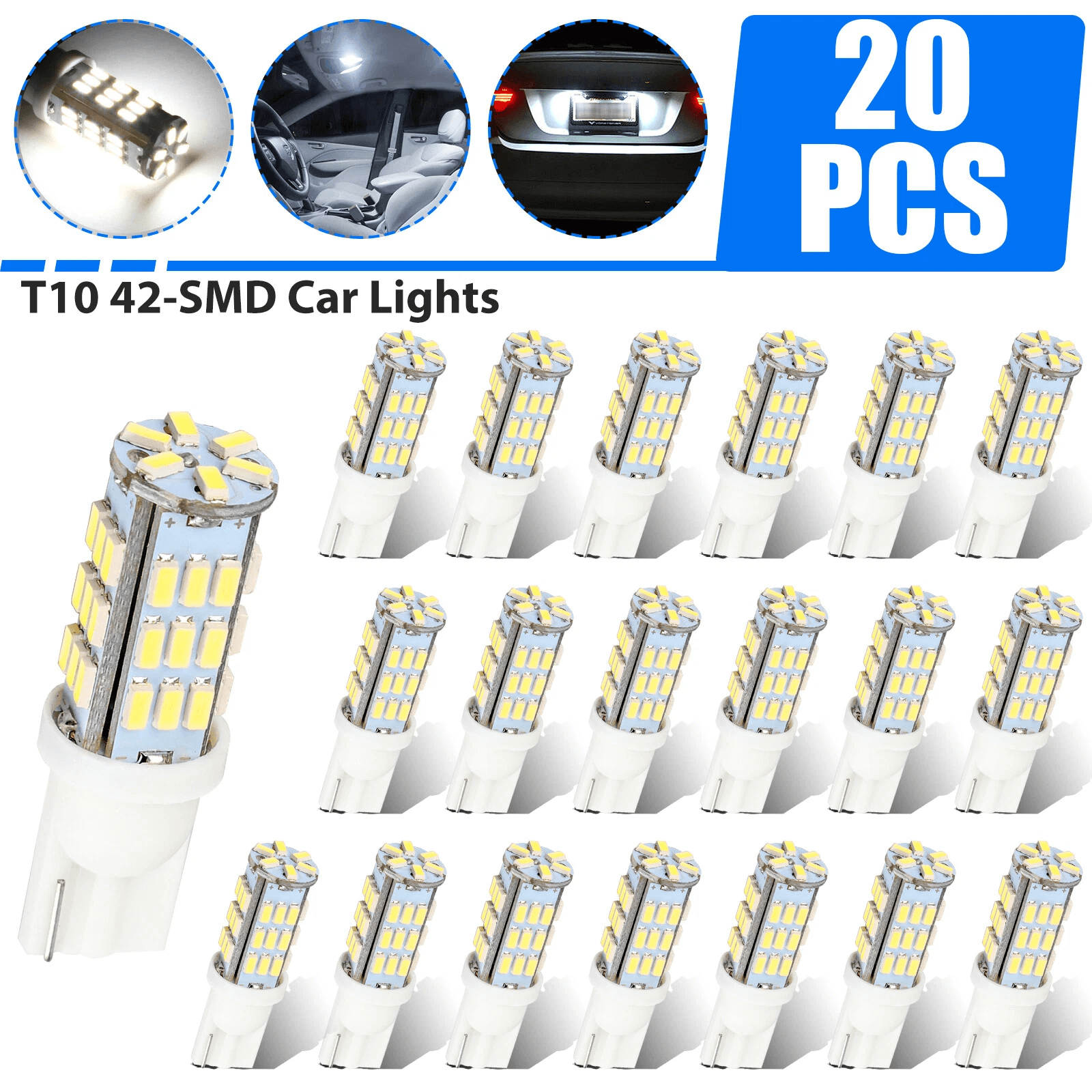 20x LED T10 921 194 RV Camper Trailer Bulbs 12V | Inspire Uplift