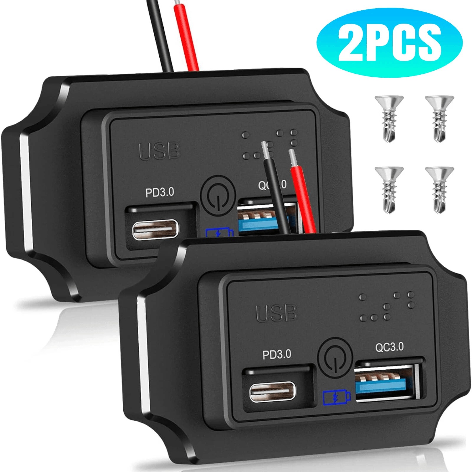 48W Dual Car USB Charger Socket Adapter - 2PCS | Inspire Uplift