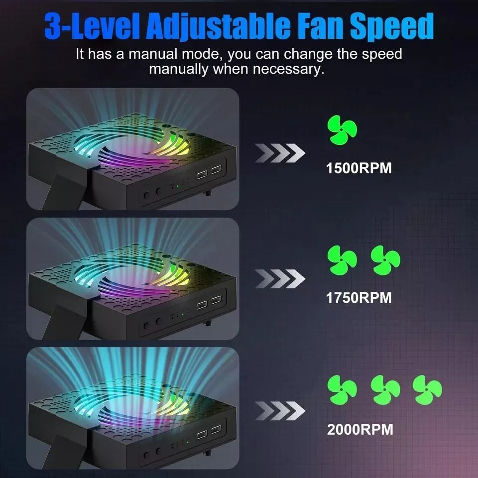 Xbox Series X Cooling Fan RGB Vertical Stand Cooler | Inspire Uplift