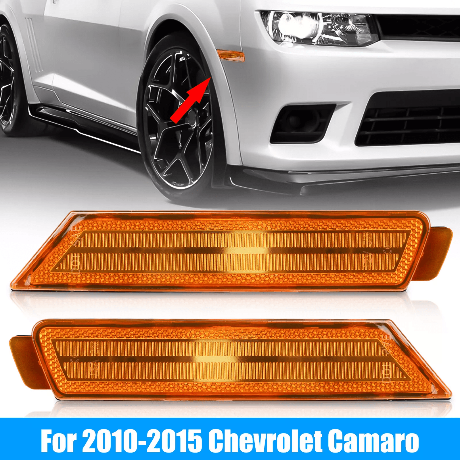 Amber Side Marker Lights for 10-15 Chevy Camaro | Inspire Uplift