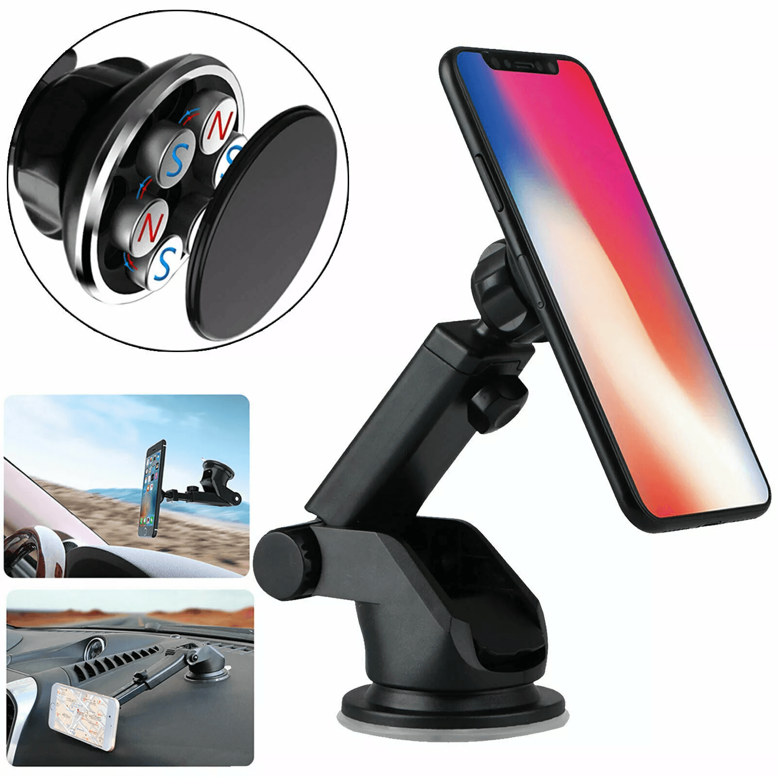 Magnetic Car Mount Holder – 360° Suction Stand | Inspire Uplift