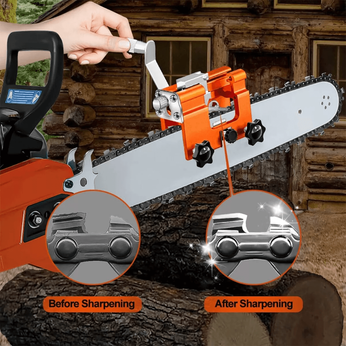 Portable Chainsaw Chain Sharpening Jig Tool | Inspire Uplift