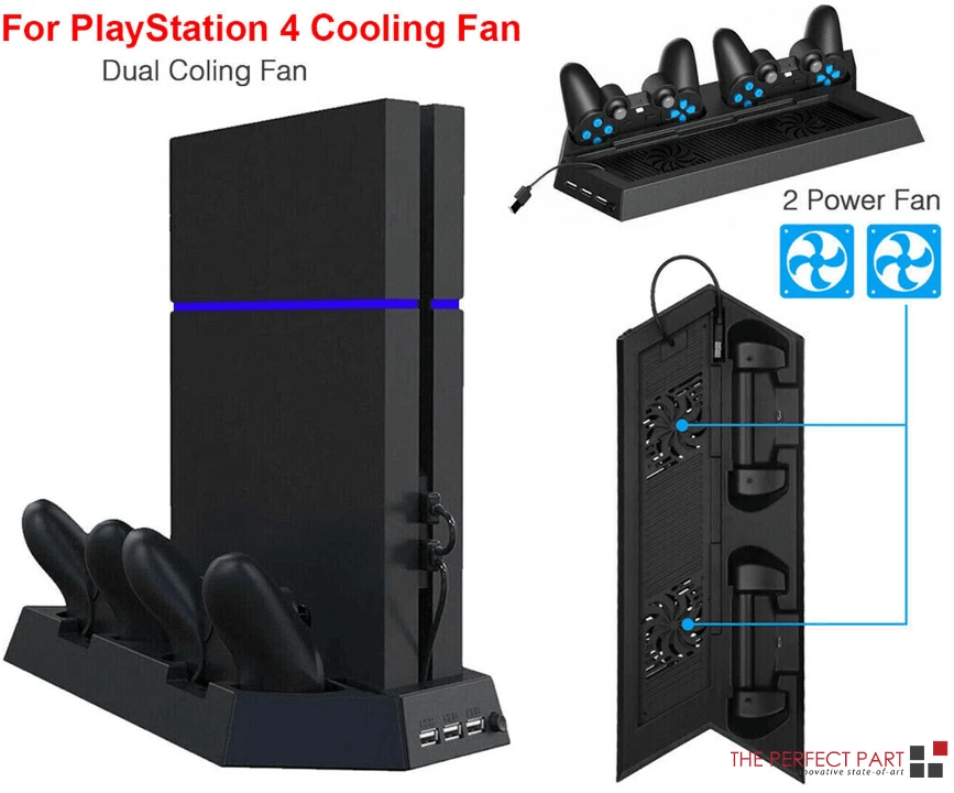 PS4 Cooling Stand with Dual Charging Dock | Inspire Uplift